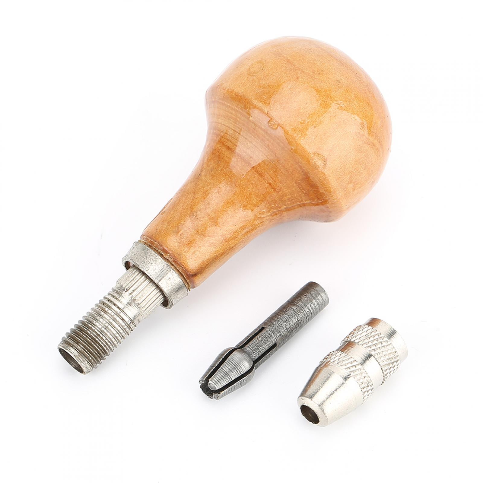 Wooden Handle Pin Vise Hand Drills for DIY Jewelry Woodworking Wood ...
