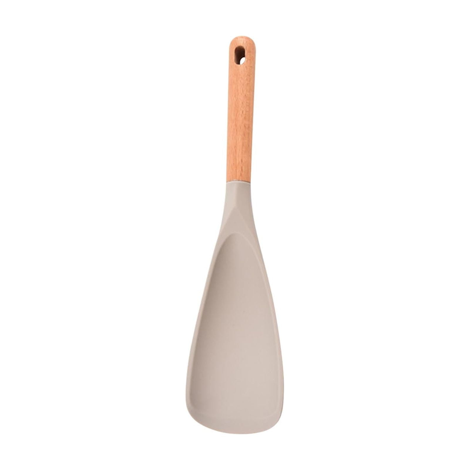Wooden Handle Silicone Cooking Spoon Set for Nonstick Cookware Cooking ...