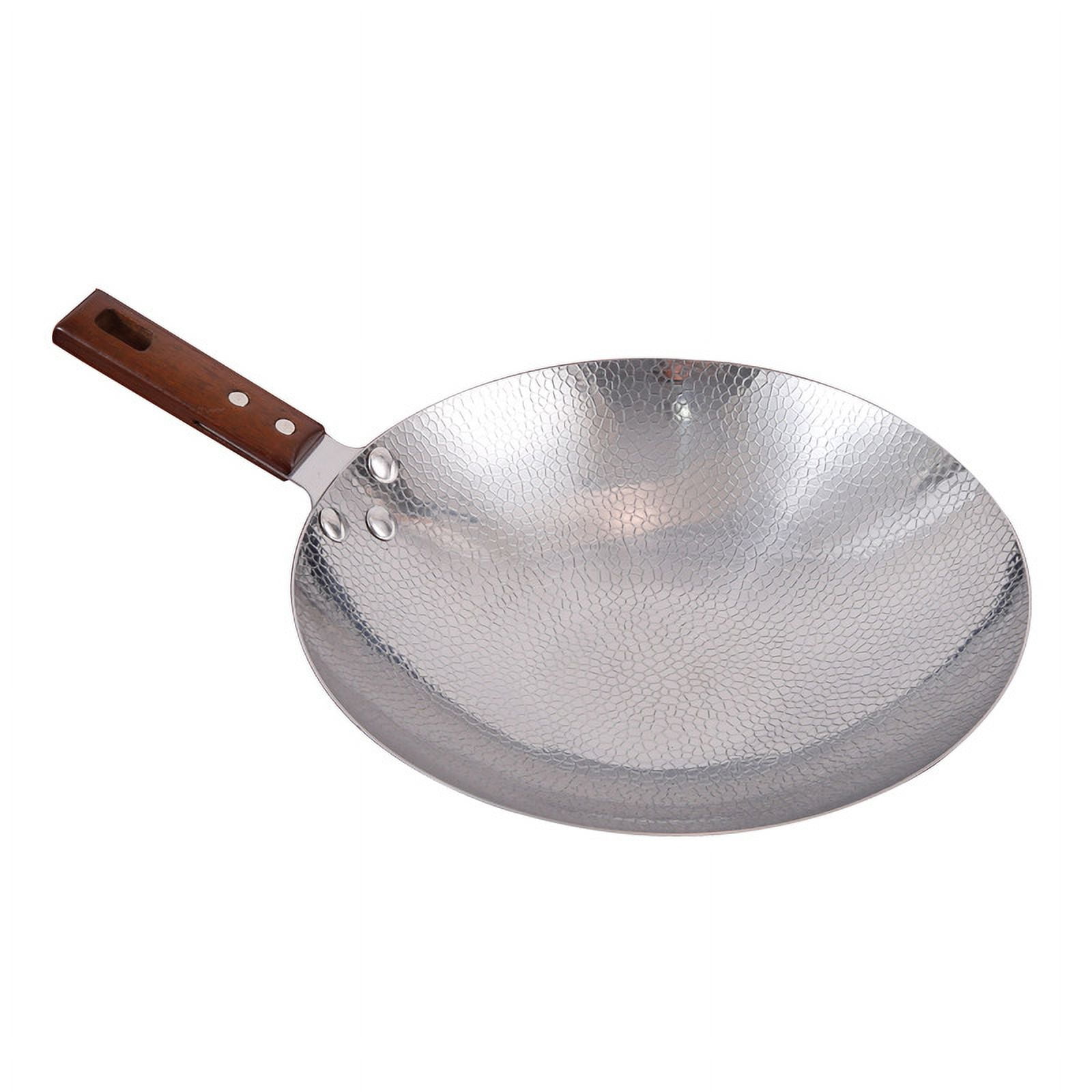Wooden Handle Wok Pan Stainless Steel Pan Seafood Crayfish Pot Kitchen ...