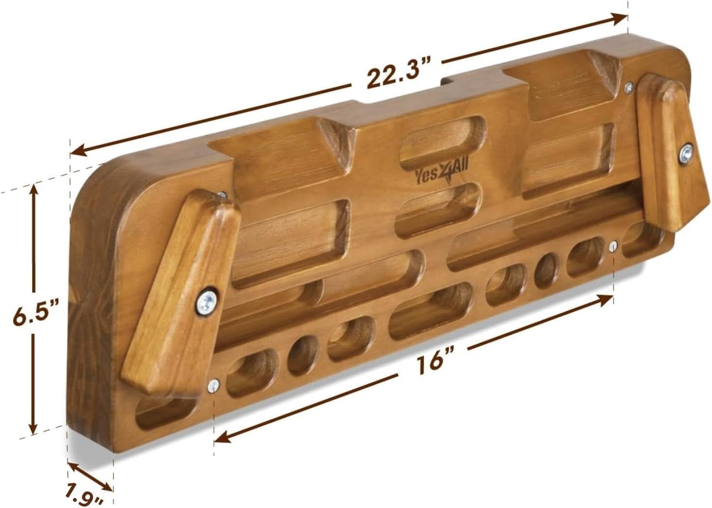 Wooden Hang Board/Climbing Board for Doorway - Hand Strengthener ...