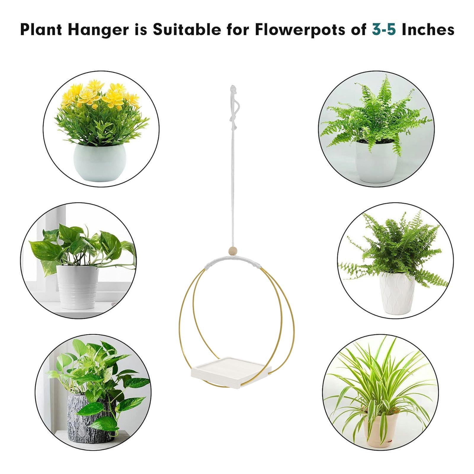 Wooden Hanging Garden Planters Custom Hanging Cottons Rope Baskets ...