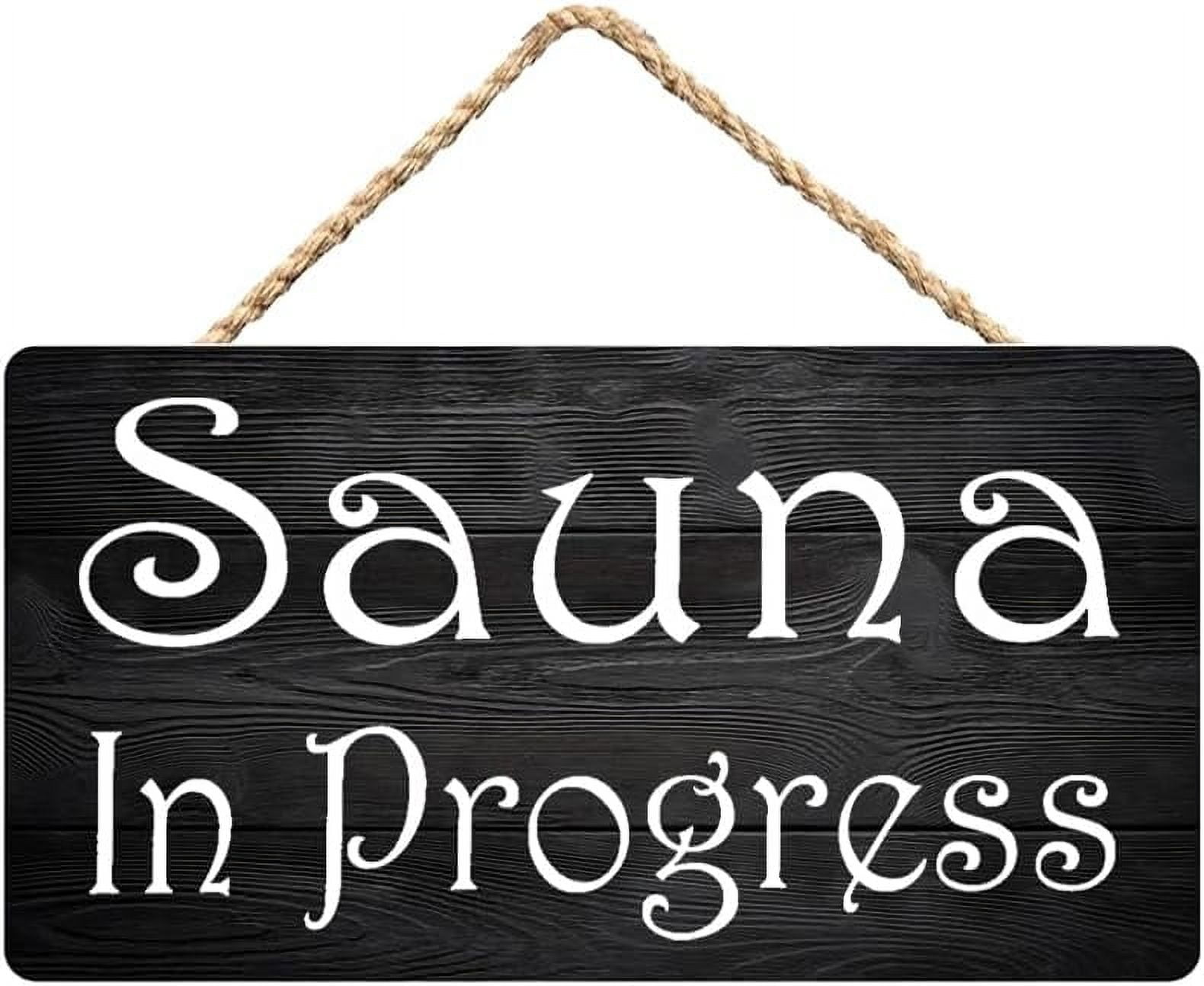 Wooden Hanging Sign Wall Art Decorations For Living Room - Sauna In ...