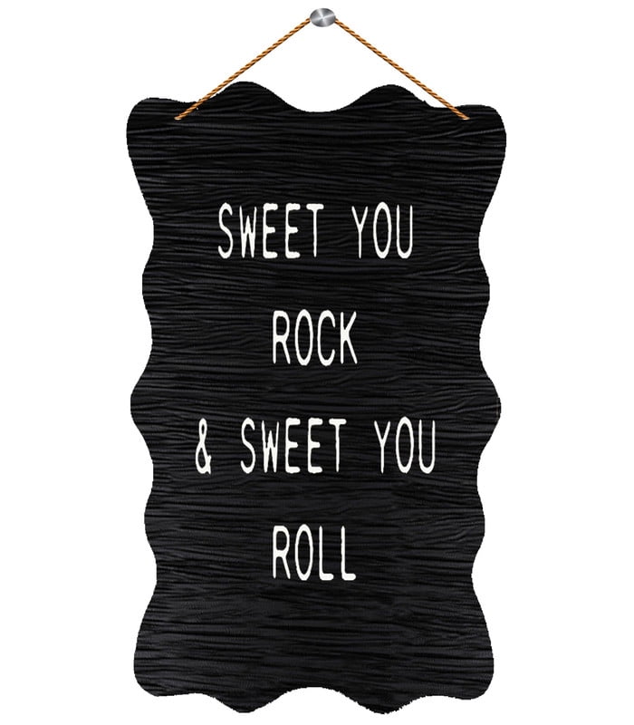 Wooden Hanging Sweet You Rock Sweet You Roll Wooden Sign Rustic Wood ...