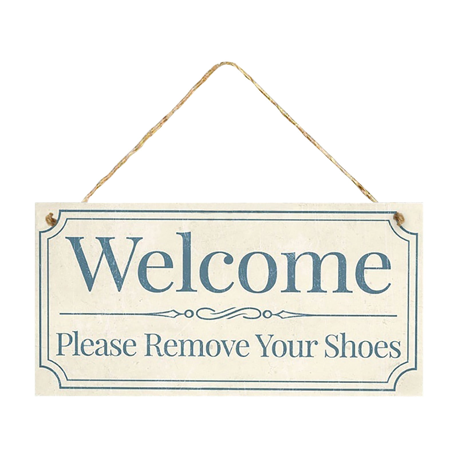 Wooden Hanging Welcome Sign Welcome Rectangular Farmhouse Outdoor ...