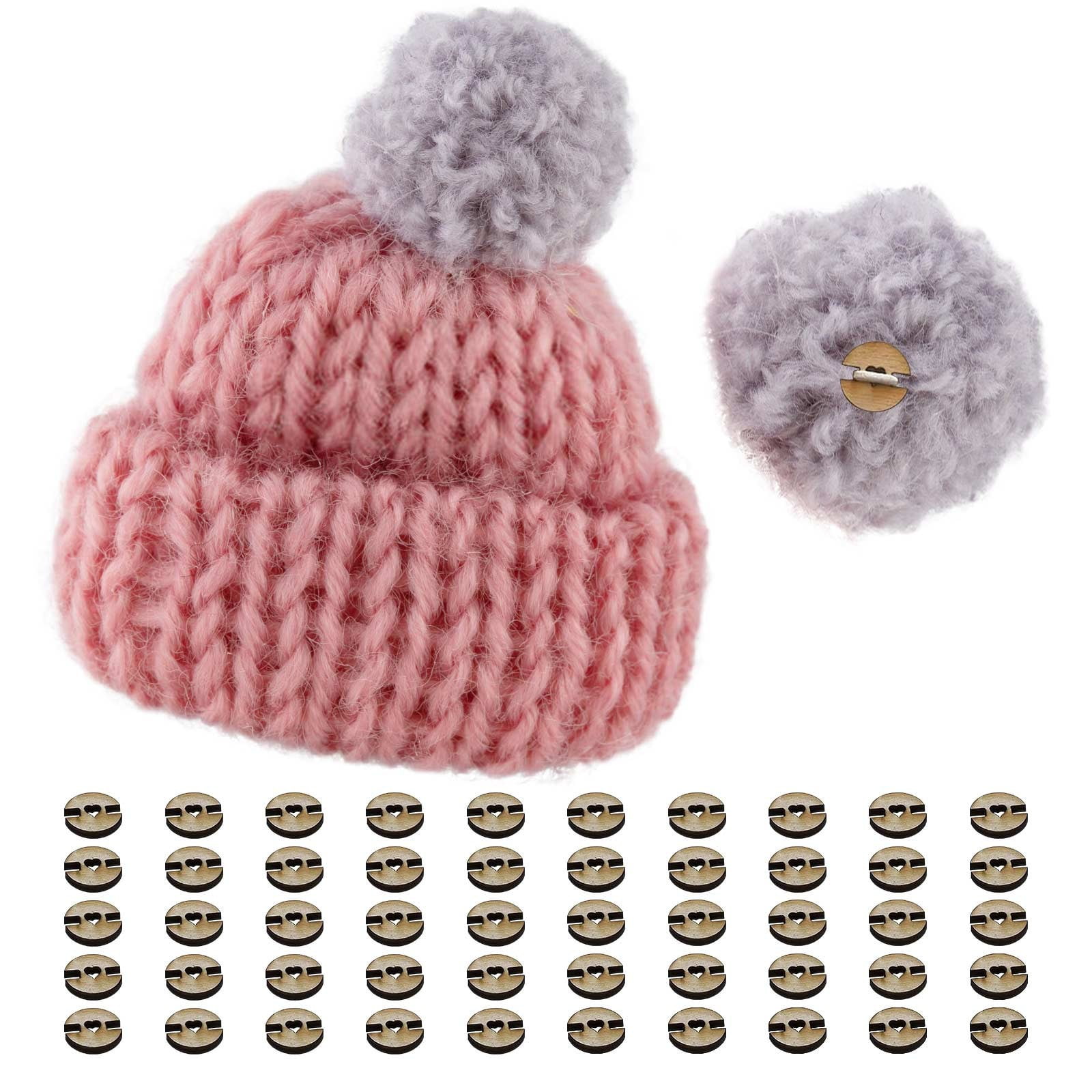 Wooden Hat Button Fasteners for Knitted Hats & Toques | Secure Pom Pom ...
