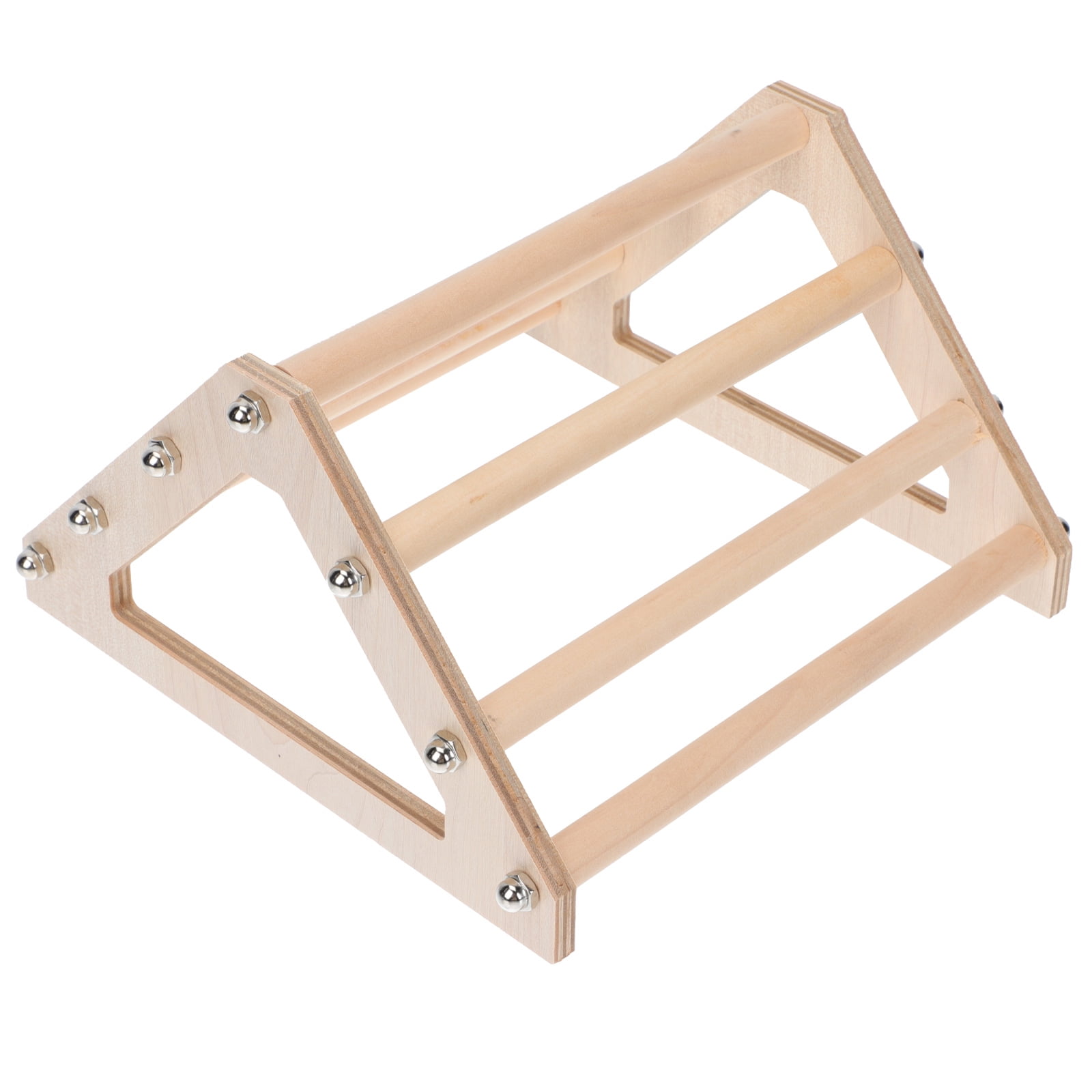 Wooden Hen Perch Poultry Toy Small Bird Toys Rooster Balancing ...