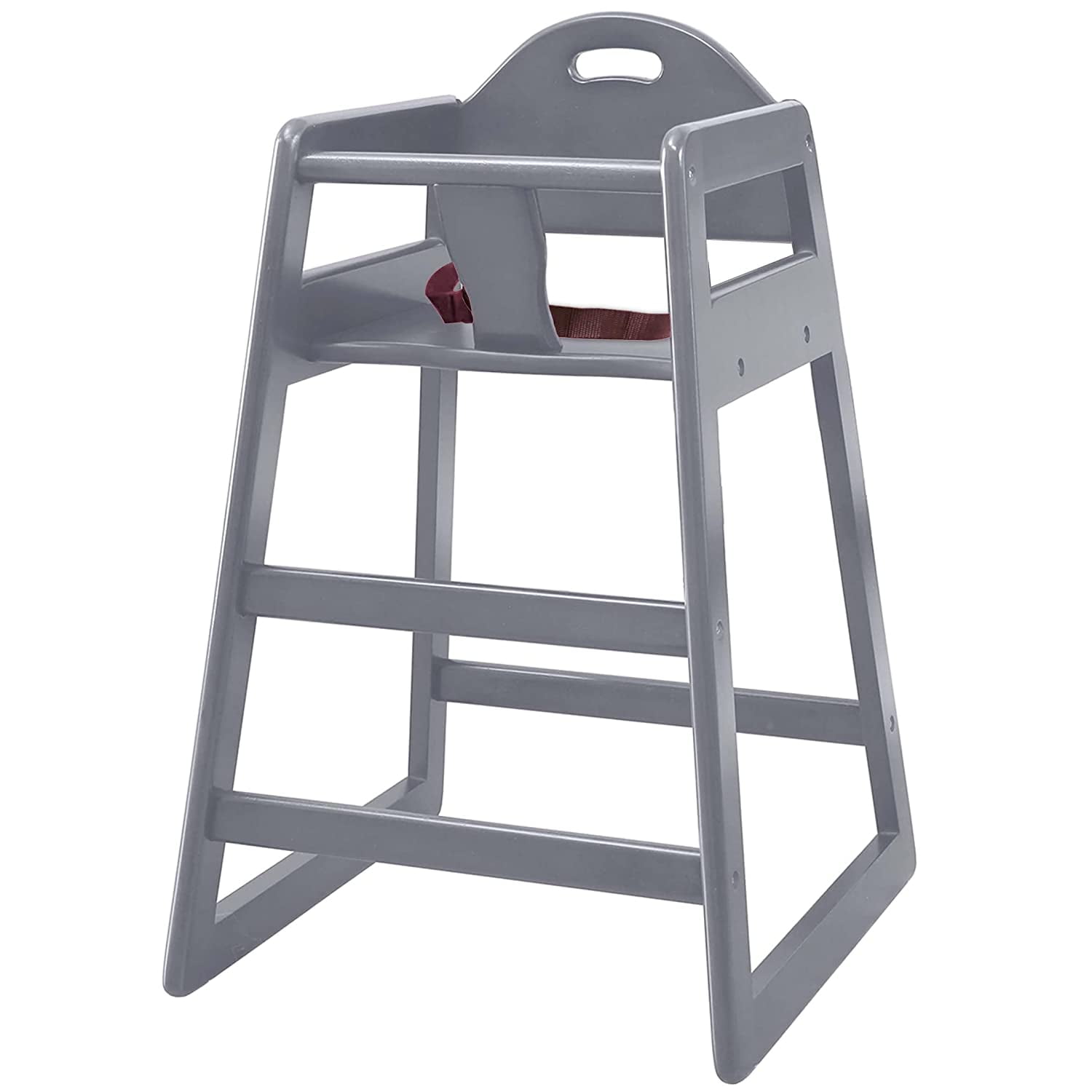Wooden High Chair for Baby & Toddler – Restaurant-Style Stackable ...
