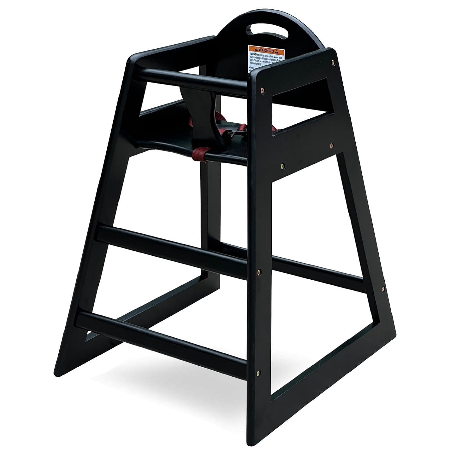Wooden High Chair for Baby & Toddler – Restaurant-Style Stackable ...