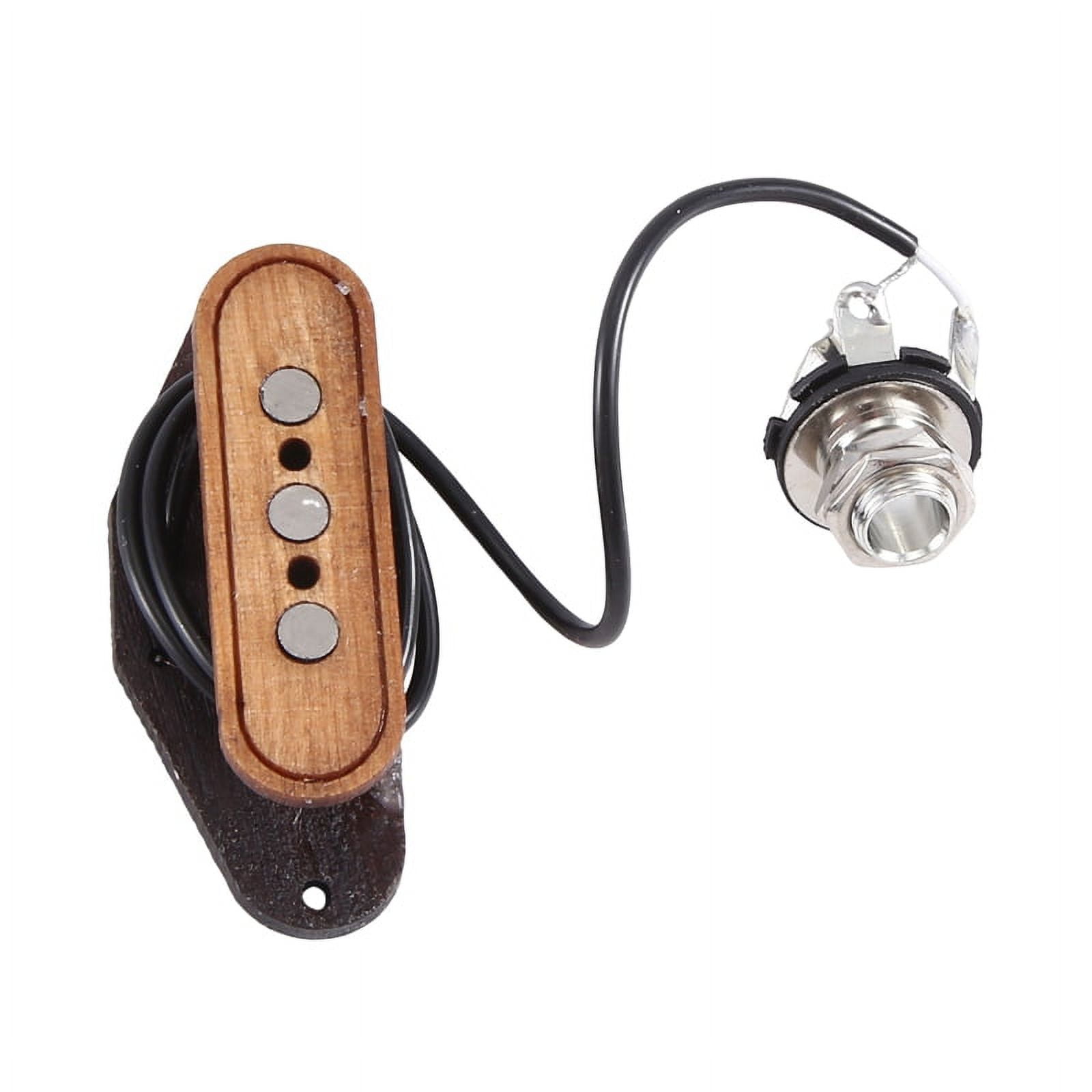 Wooden Hole Dia 6.35mm 3 String Guitar Pickup,Electric Guitar Pickup ...