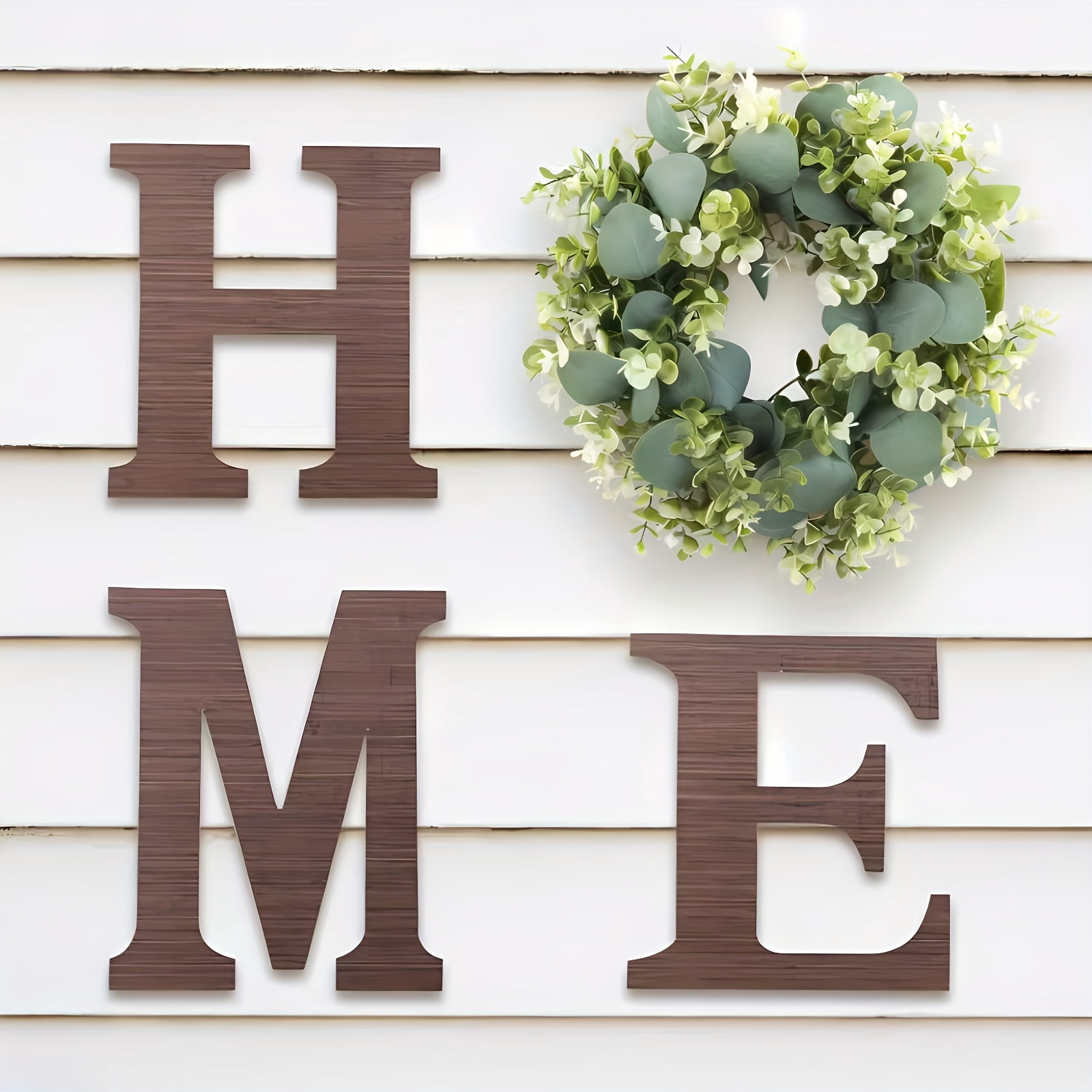 Wooden Home Sign Wall Hanging Decor, Wood Letters For Wall Art With ...