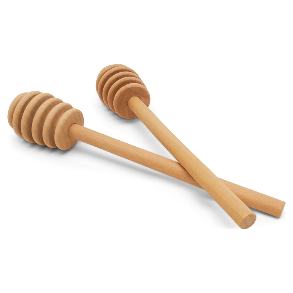 Wooden Honey Dippers 6", Pack of 12 Honey Dipper Sticks for Party ...