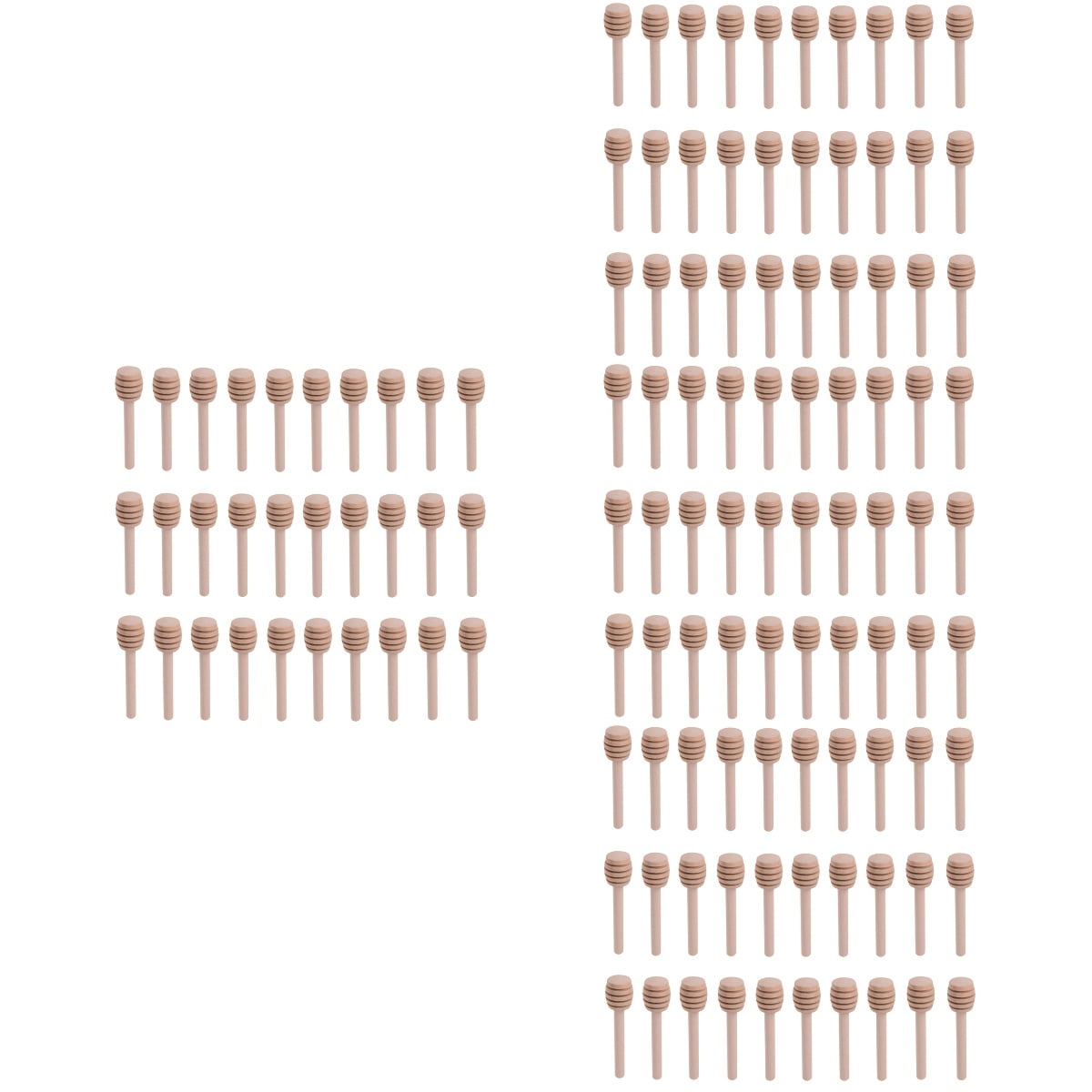 Wooden Honey Stick Stir Sticks Dispense Drizzle Stirrer 120 Pcs Wedding ...