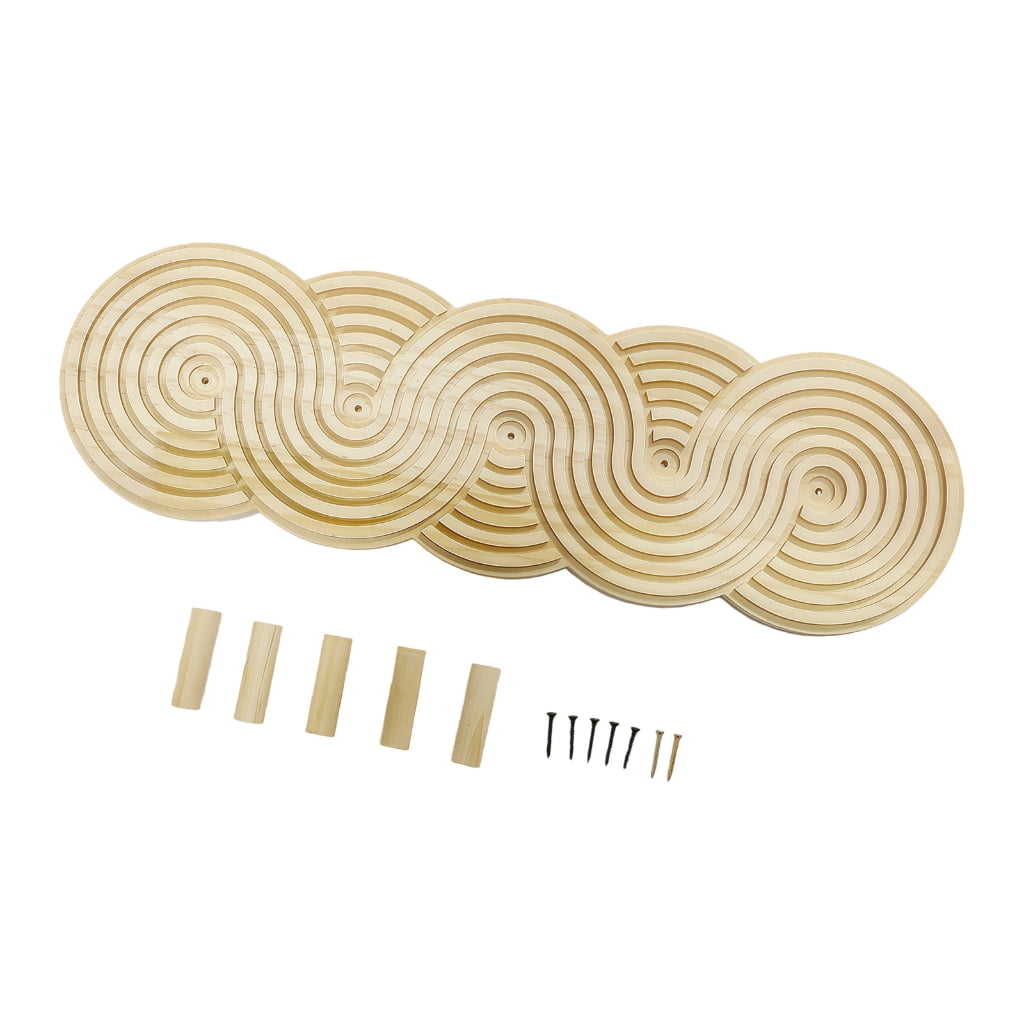 Wooden Hook with Threaded Design for Keys and Caps Storage Practical ...