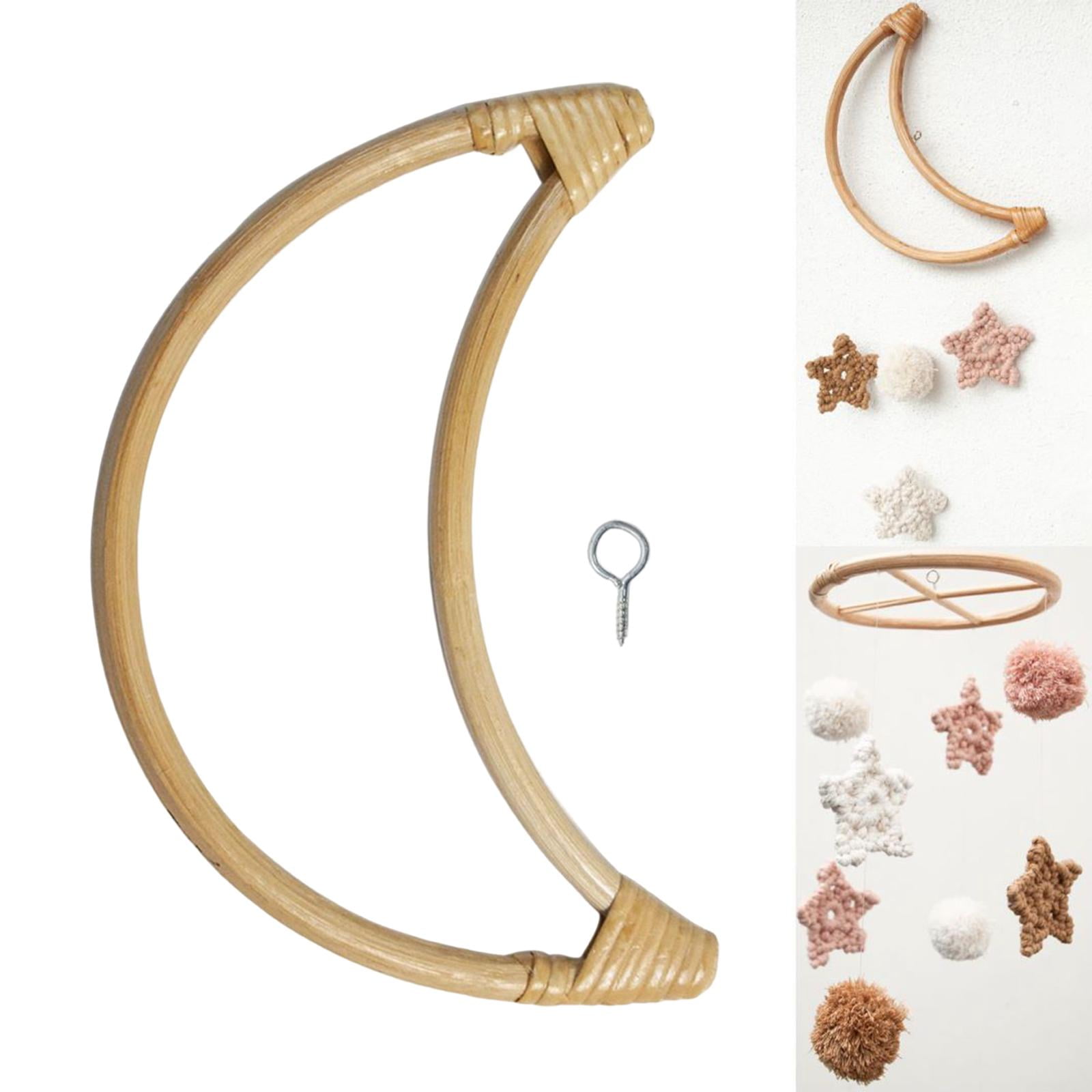 Wooden Hoop DIY Macrame Circle /Moon Crafts Hoops Crafts for Home ...