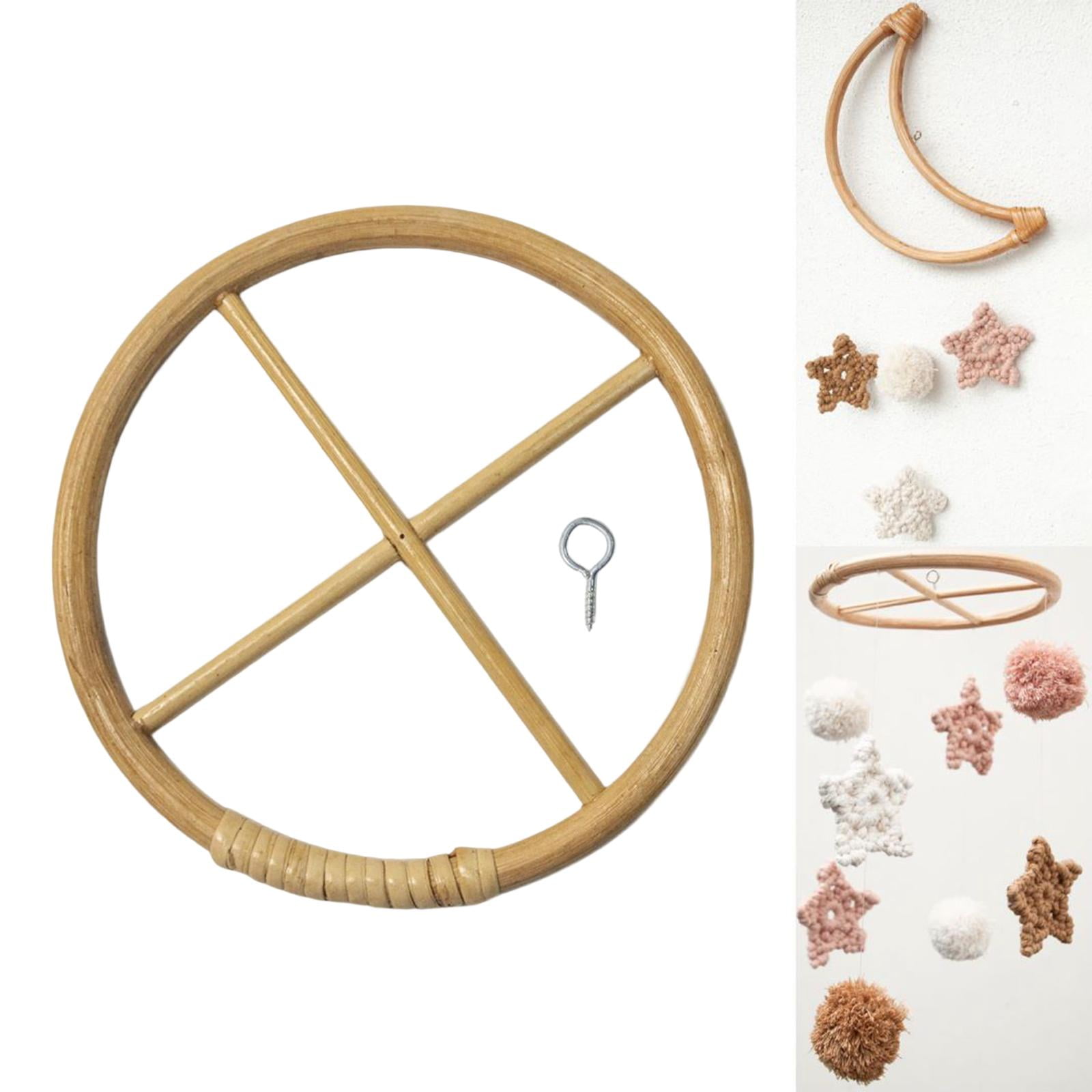 Wooden Hoop DIY Macrame Circle /Moon Crafts Hoops Crafts for Home ...