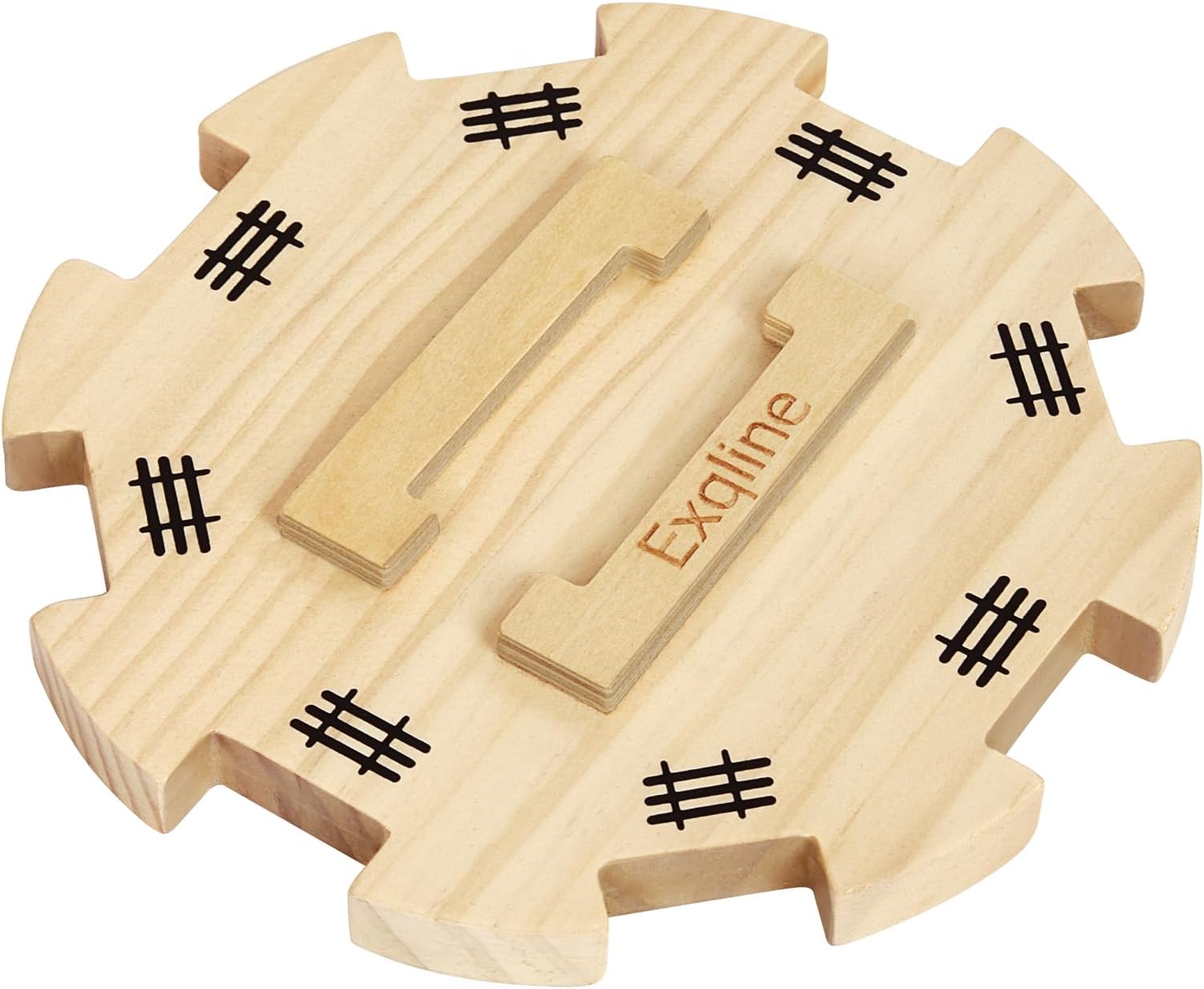 Wooden Hub for Mexican Train Dominoes with Felted Bottom Mexican Train ...