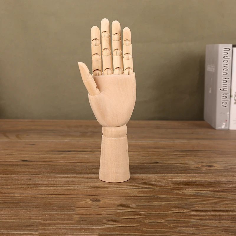 Wooden Human Articulated Hand Model Artistic Drawing and Caricature ...
