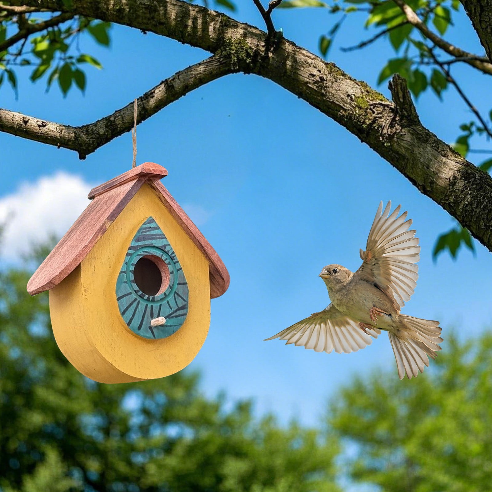 Wooden Hummingbird And Bird Shelter For Your Garden Or Outdoor Space ...