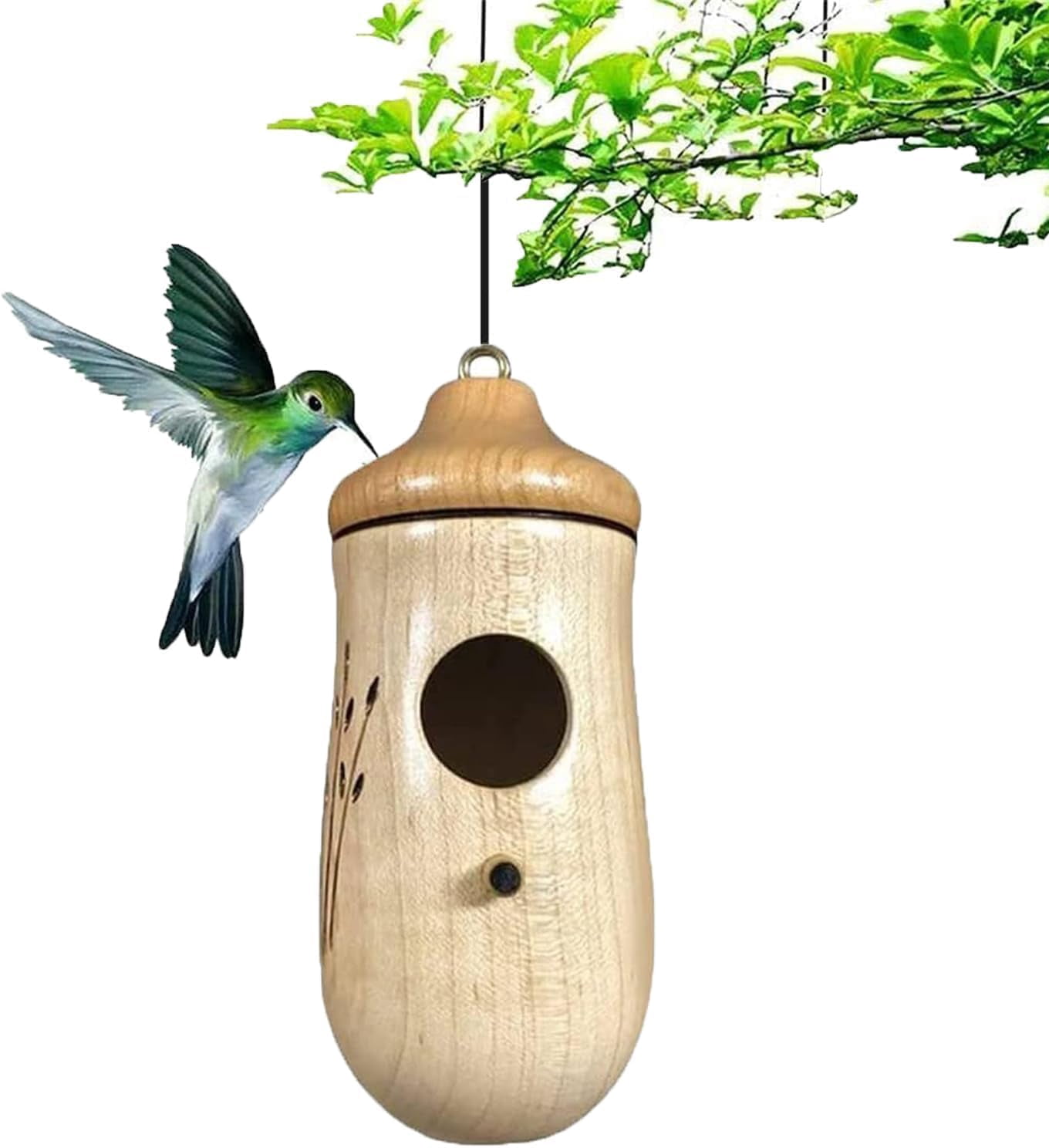 Wooden Hummingbird House, Wooden Hummingbird House, Humming Bird House ...