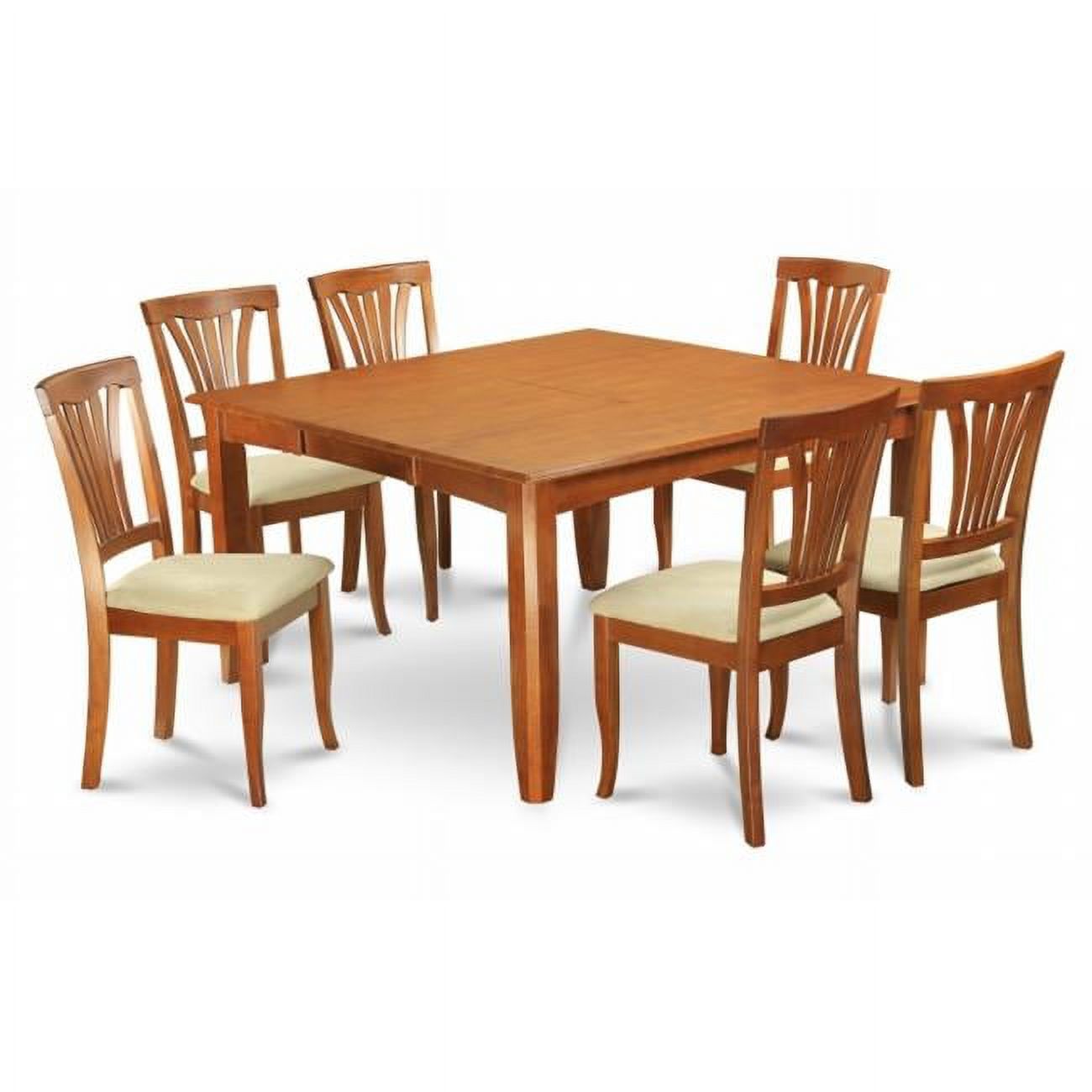 Wooden Imports Furniture 5PC Parfait Square Table with 18in.Butterfly ...