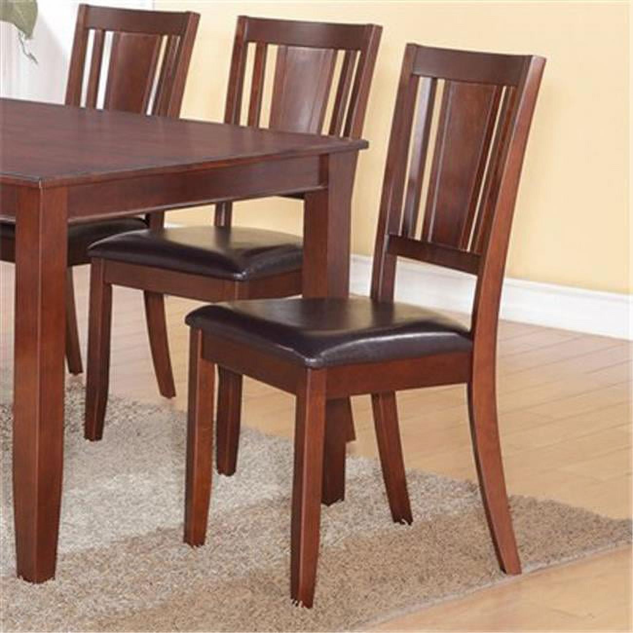 Wooden Imports Furniture DU-LC-MAH Dudley Dining Chair with Faux ...