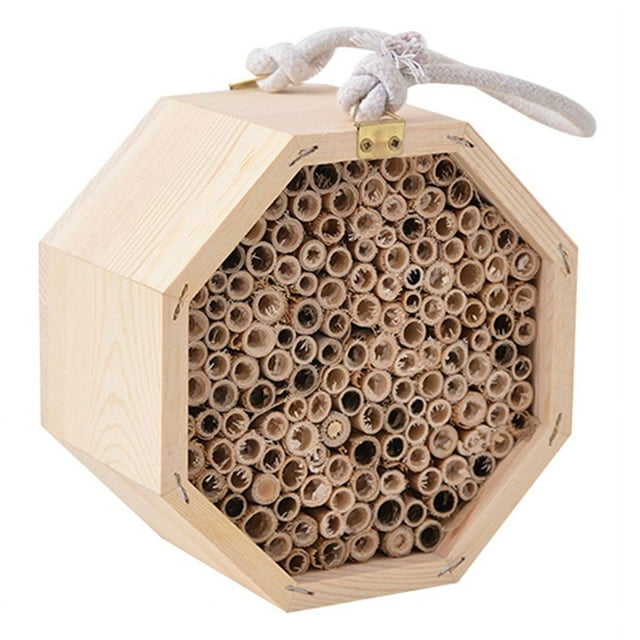 Wooden Insect Bee Bug House Natural Eco-Friendly Wood Hotel Garden Nest ...