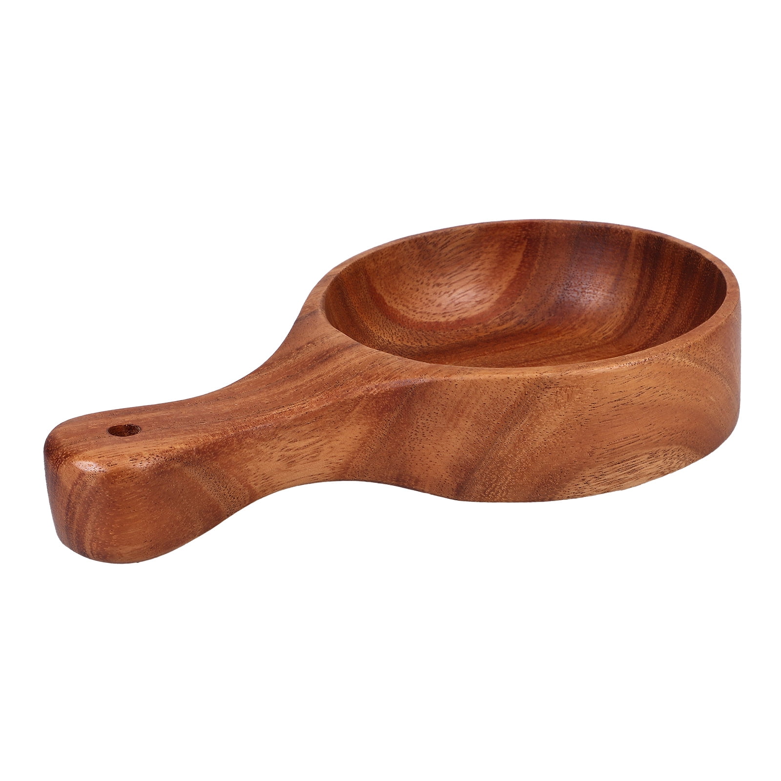 Wooden Instant Noodle Bowl Handled Water Ladle Soup Bowls Travel Cereal ...
