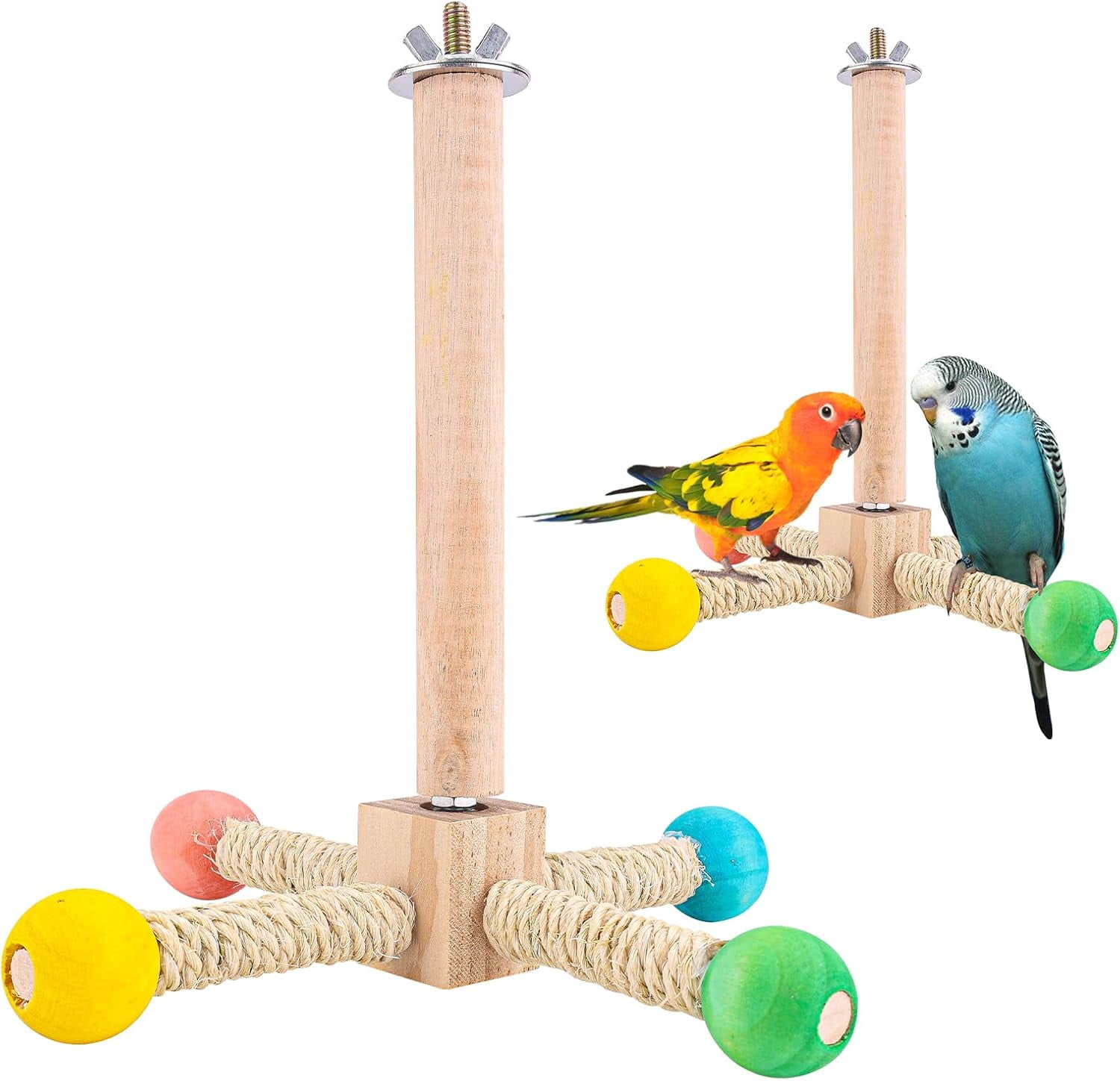 Wooden Interactive Spinning Parakeet Toy 20.6cm - Walmart.com