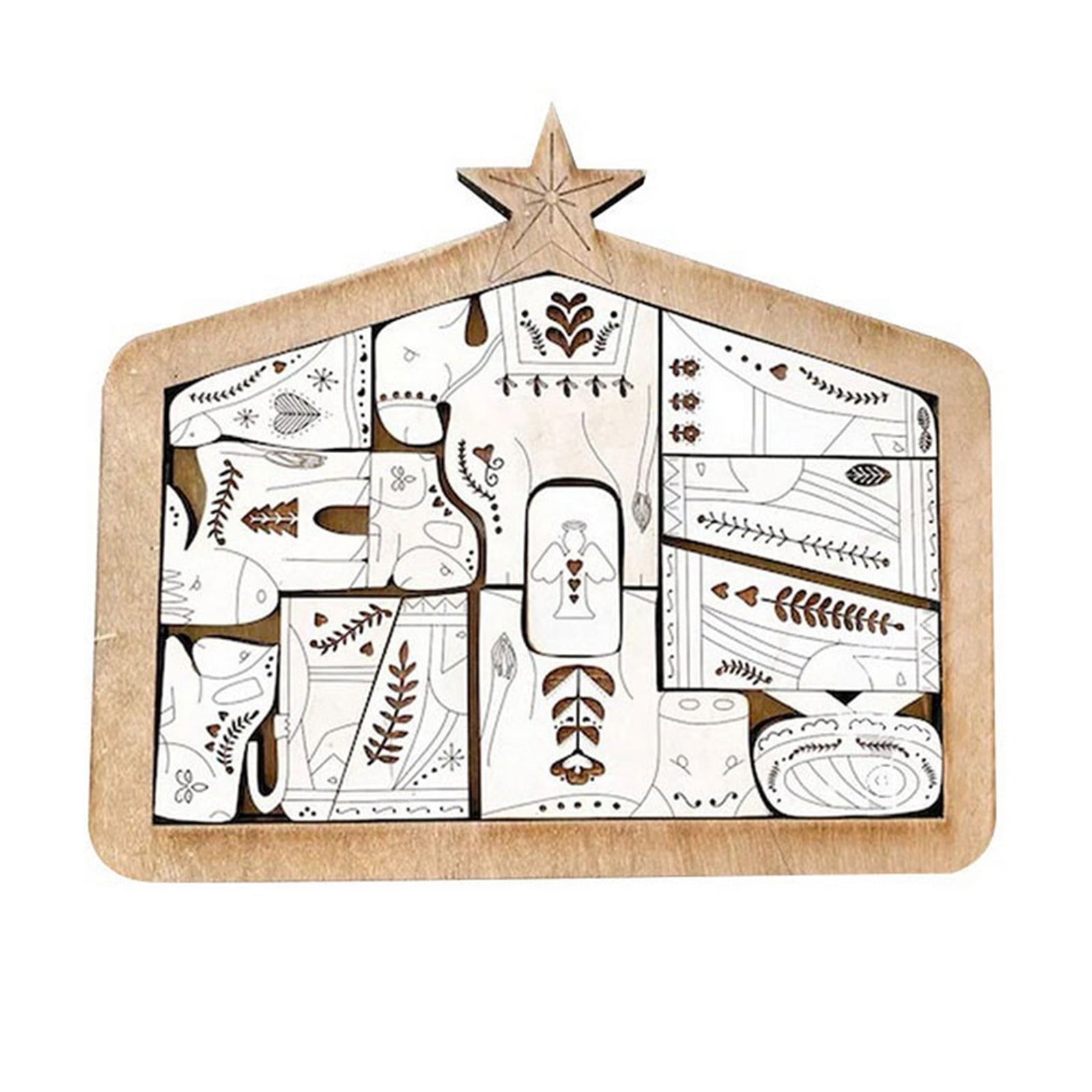 Wooden Jesus Puzzle Statue Nativity Puzzle for Adults and Kids, Puzzles ...