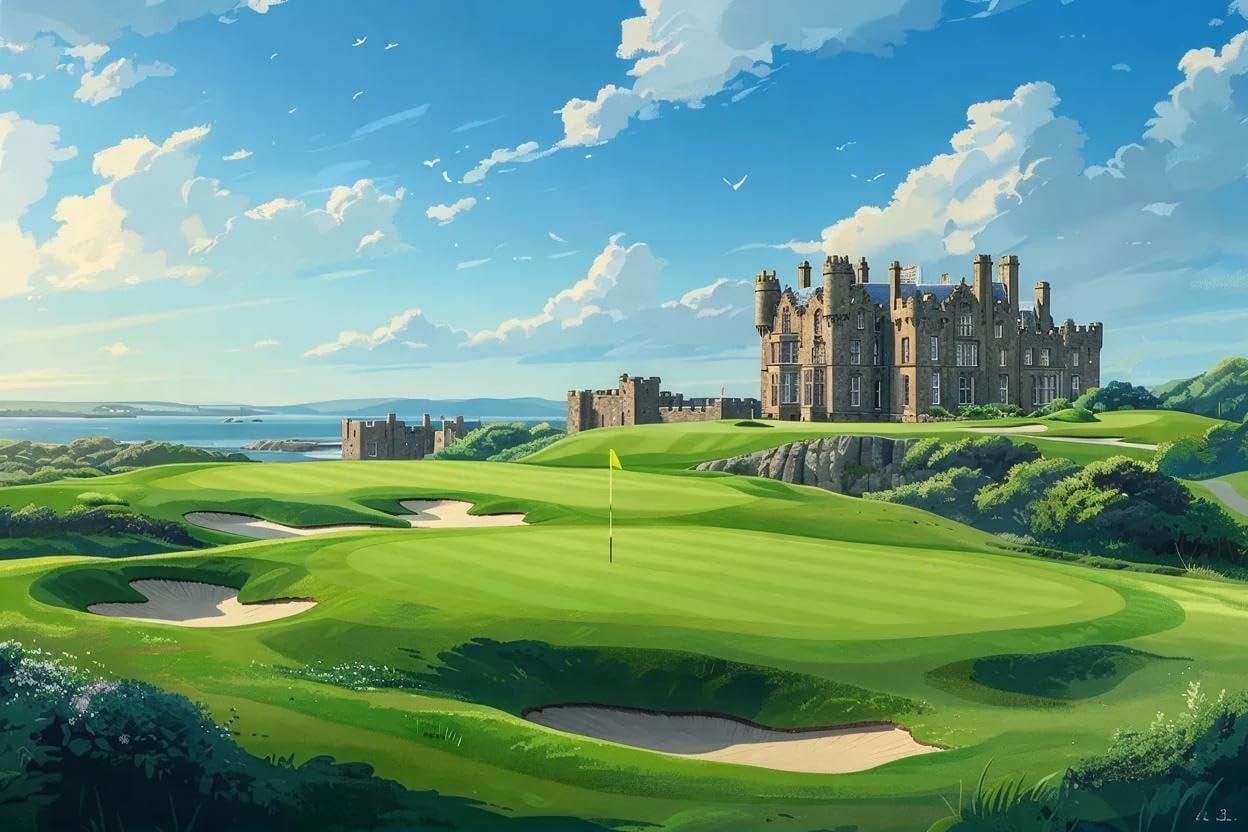 Wooden Jigsaw Puzzle 1000 Piece Golf Old Course at St Andrews Anime ...