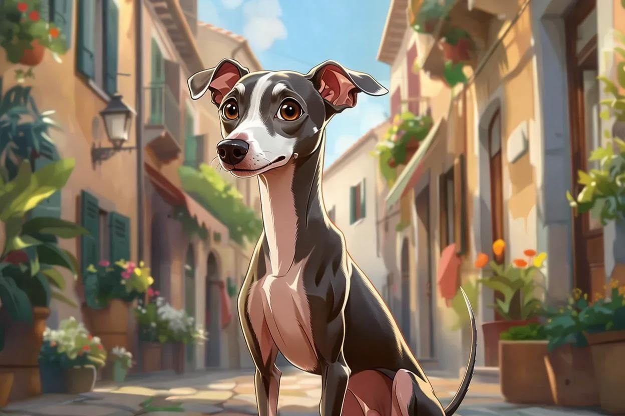 Wooden Jigsaw Puzzle 1000 Piece Italian Greyhound Anime Wooden Jigsaw ...