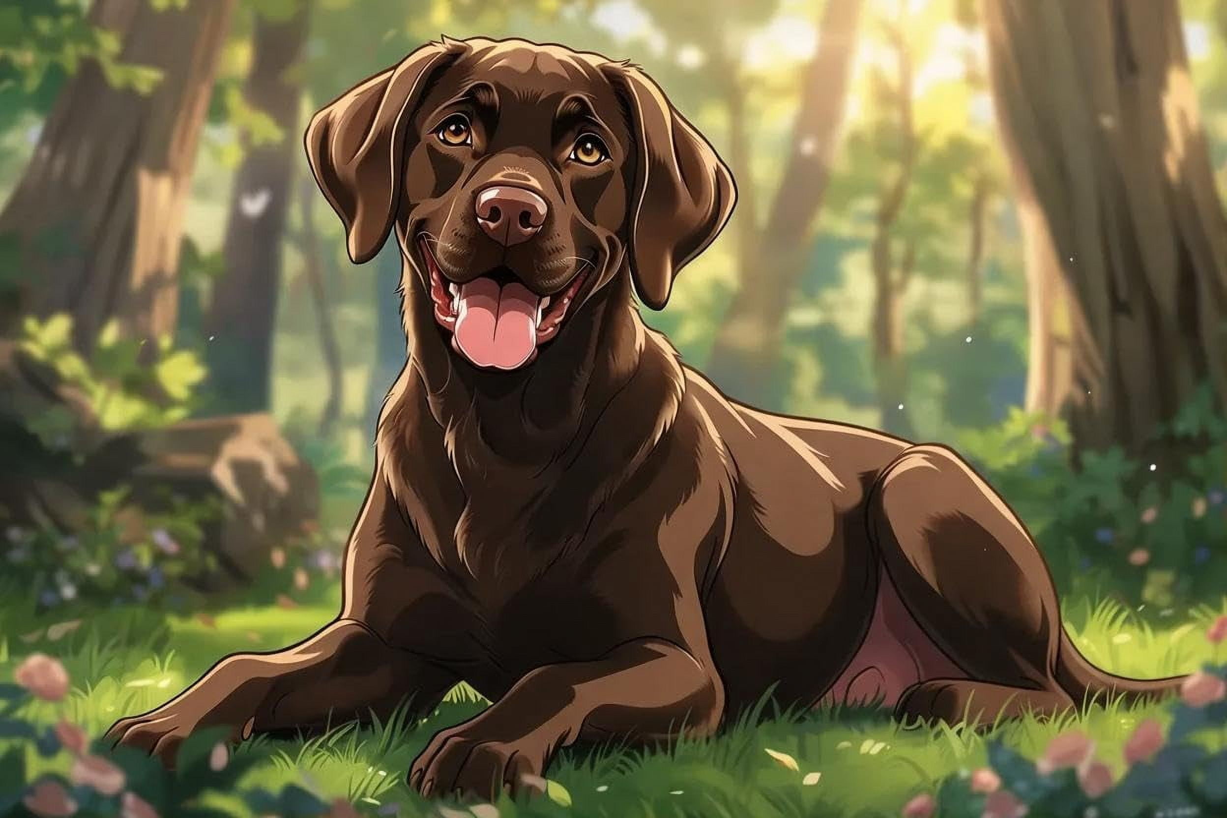 Wooden Jigsaw Puzzle 300 Piece My Favorite Chocolate Lab Anime Wooden ...