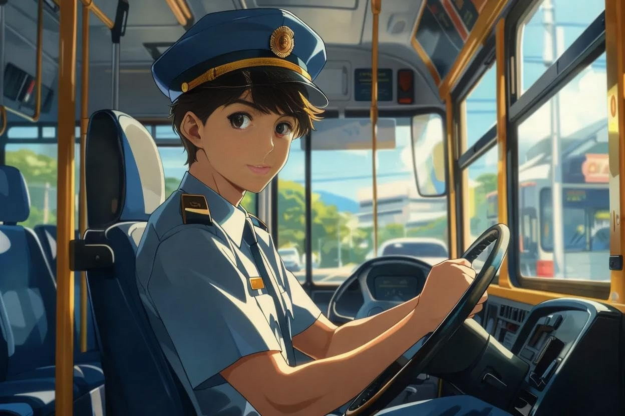 Wooden Jigsaw Puzzle 500 Piece School Bus Driver Anime Wooden Jigsaw ...