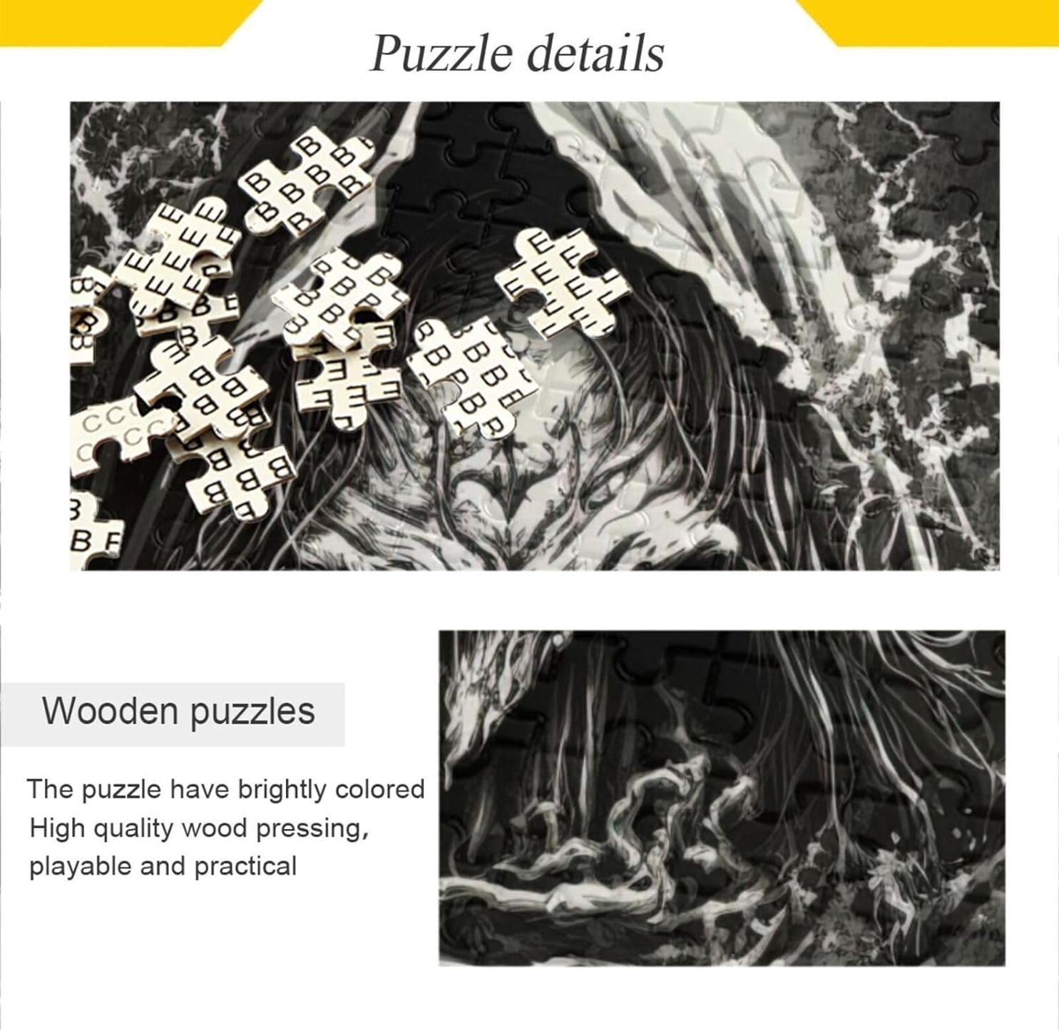 Wooden Jigsaw Puzzle 500 Pieces Artwork Skull Print, Zigsaw with ...