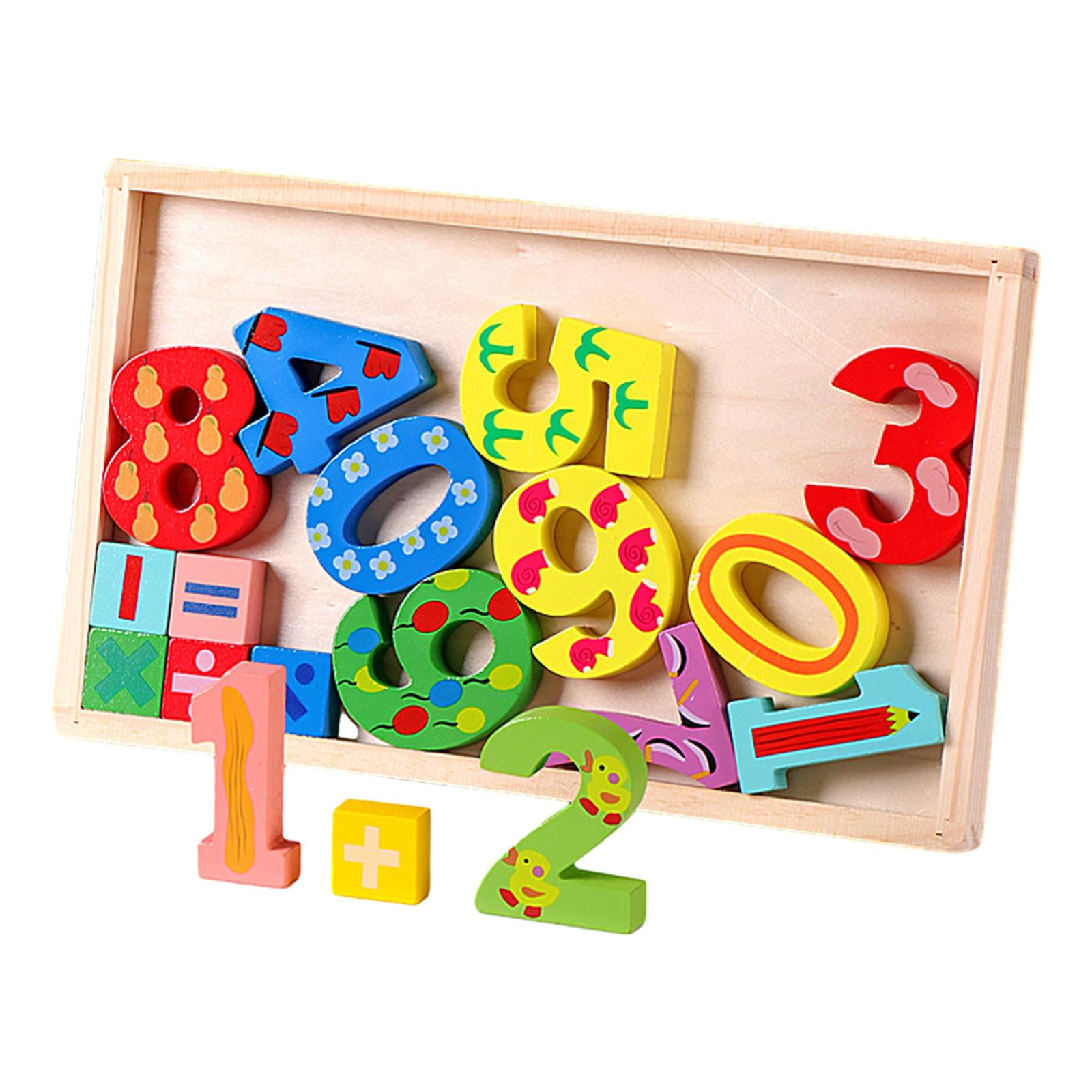 Wooden Jigsaw Puzzle Basic Skills for Children 4 5 6 Year Old Boys and ...