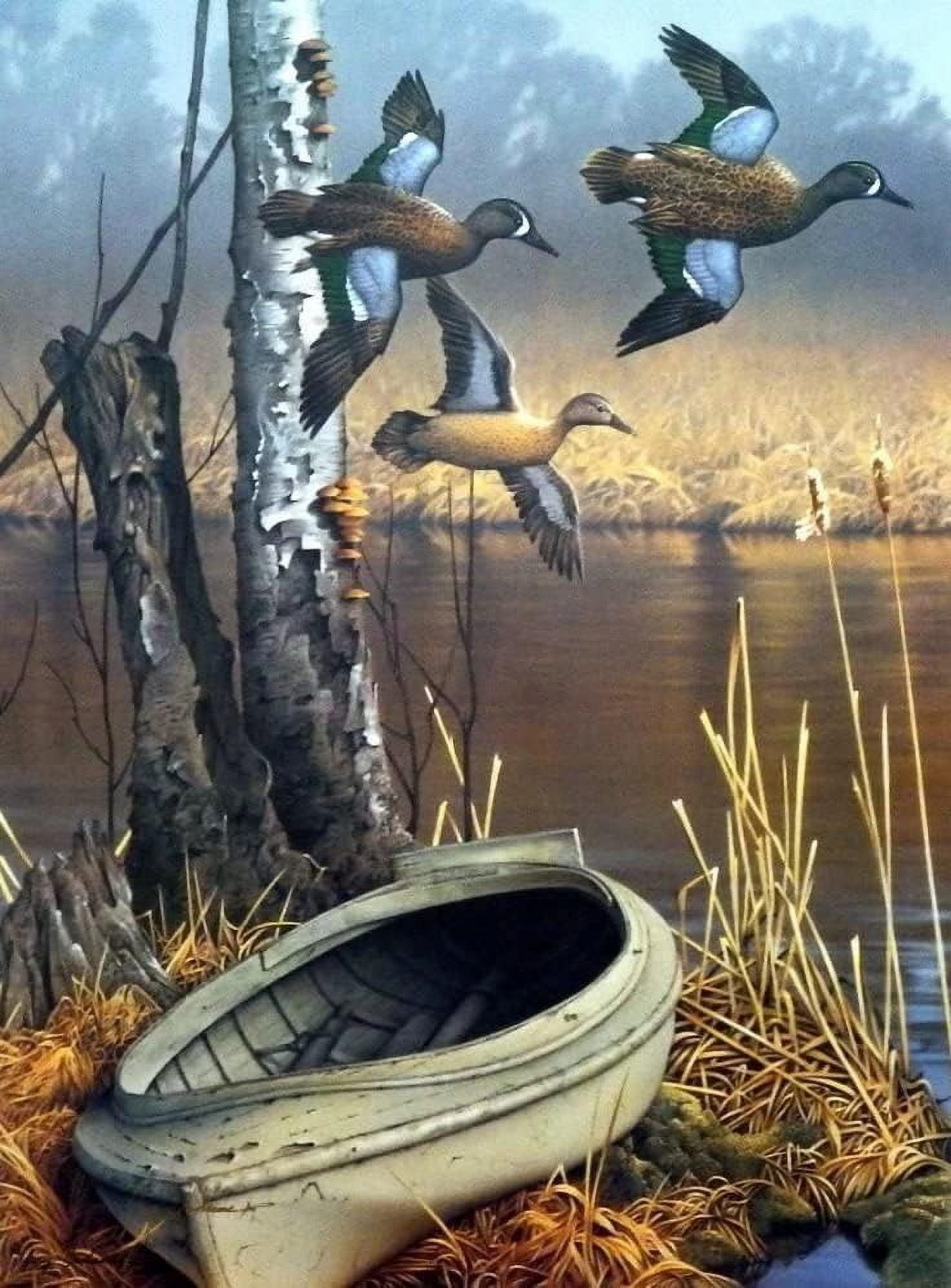 Wooden Jigsaw Puzzle, Duck Hunting Art, Intermediate 1000 Piece ...