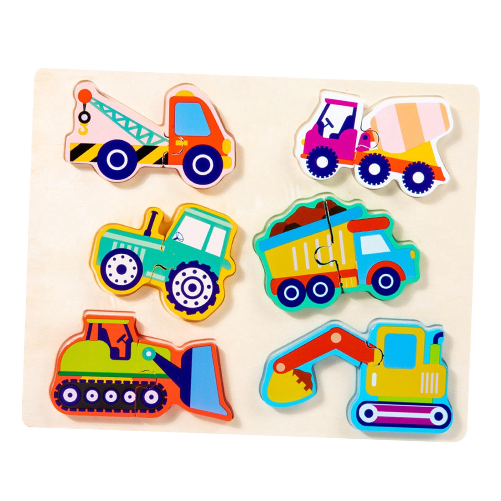 Wooden Jigsaw Puzzle Games Colors and Shapes Cognition for Age 4+ Years ...
