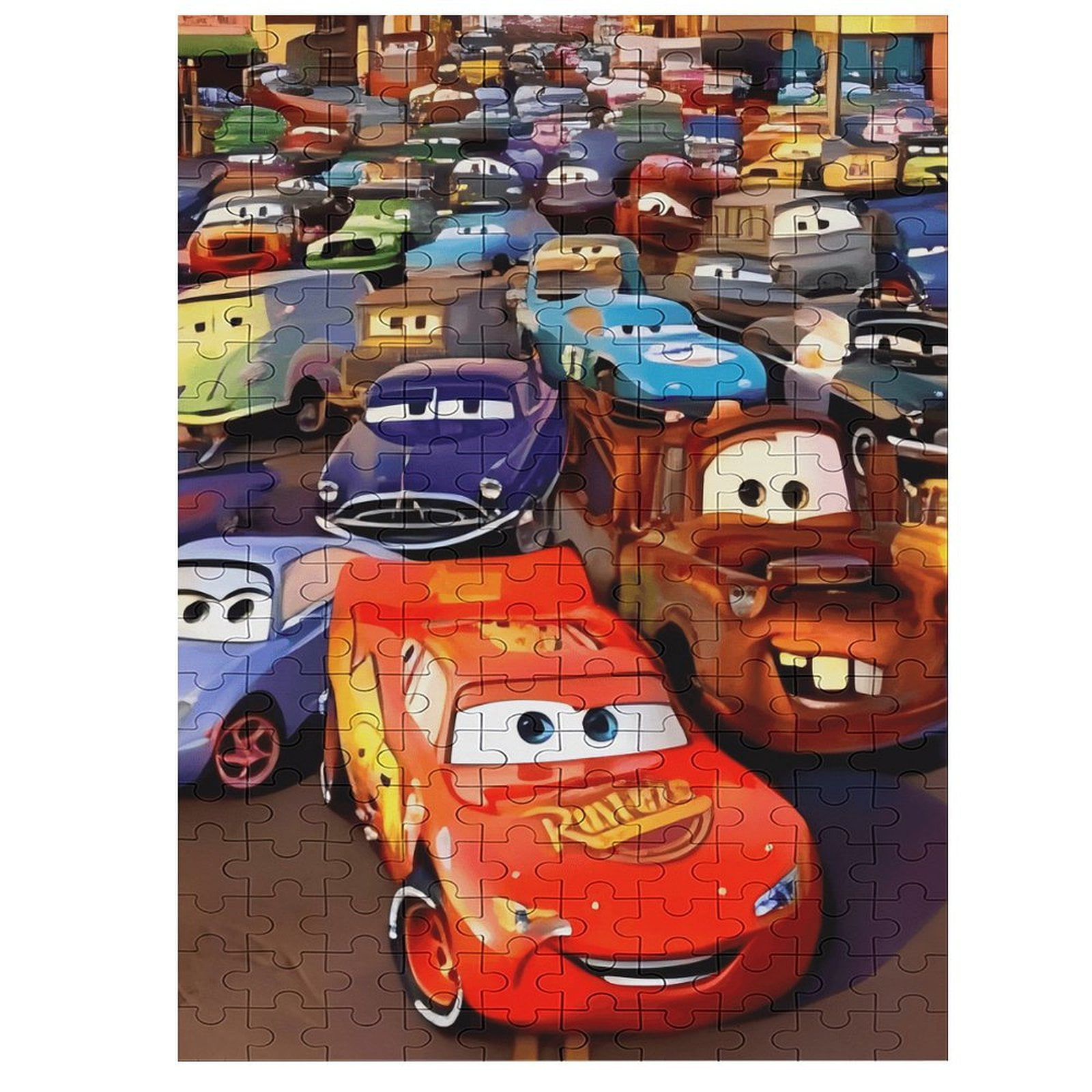 Wooden Jigsaw Puzzles 200 PCS Cute Cartoon Lightning McQueen Puzzle ...