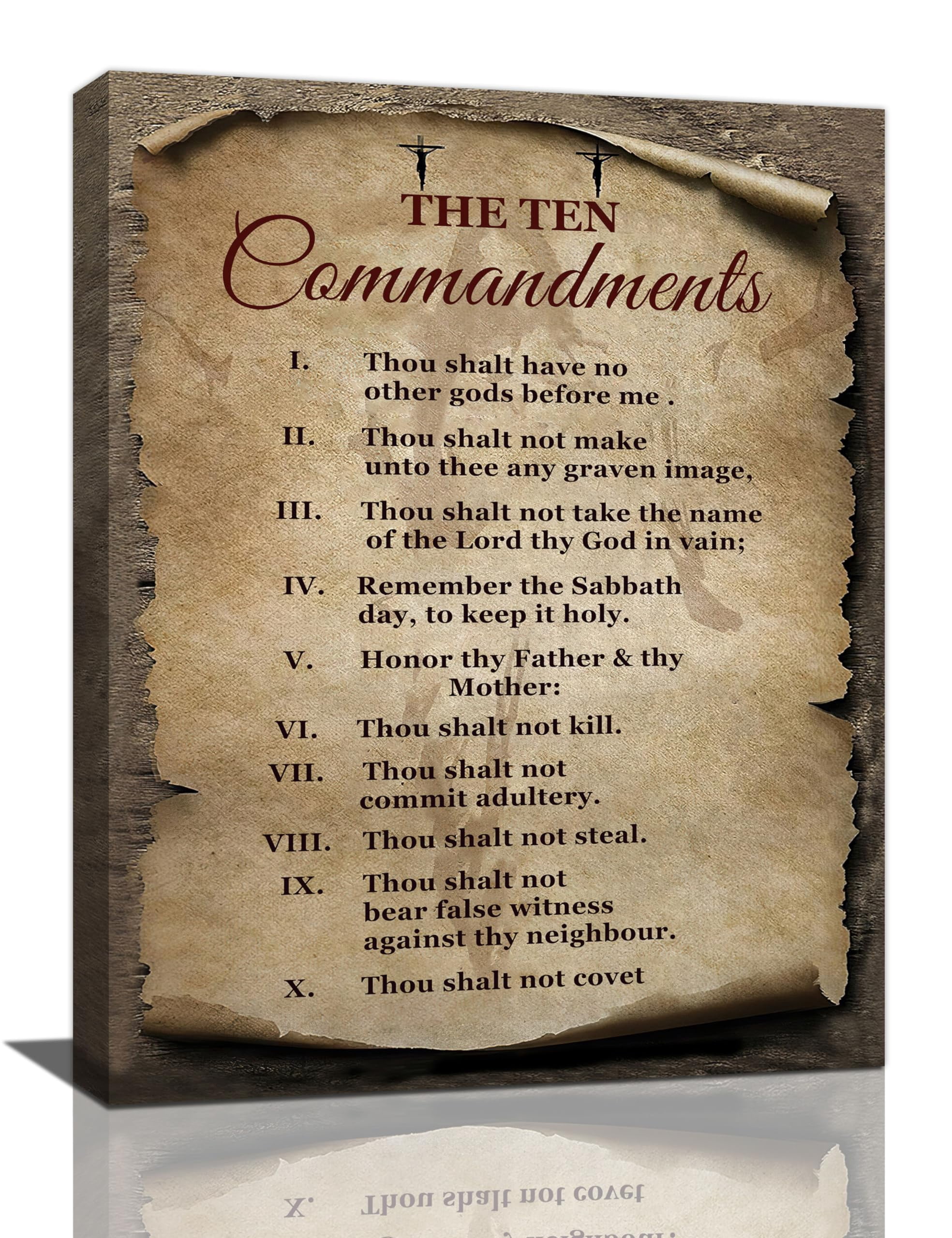 Wooden Jigsaw Puzzles 500 DHF10 PCS The Ten Commandments Wall Art 10 ...