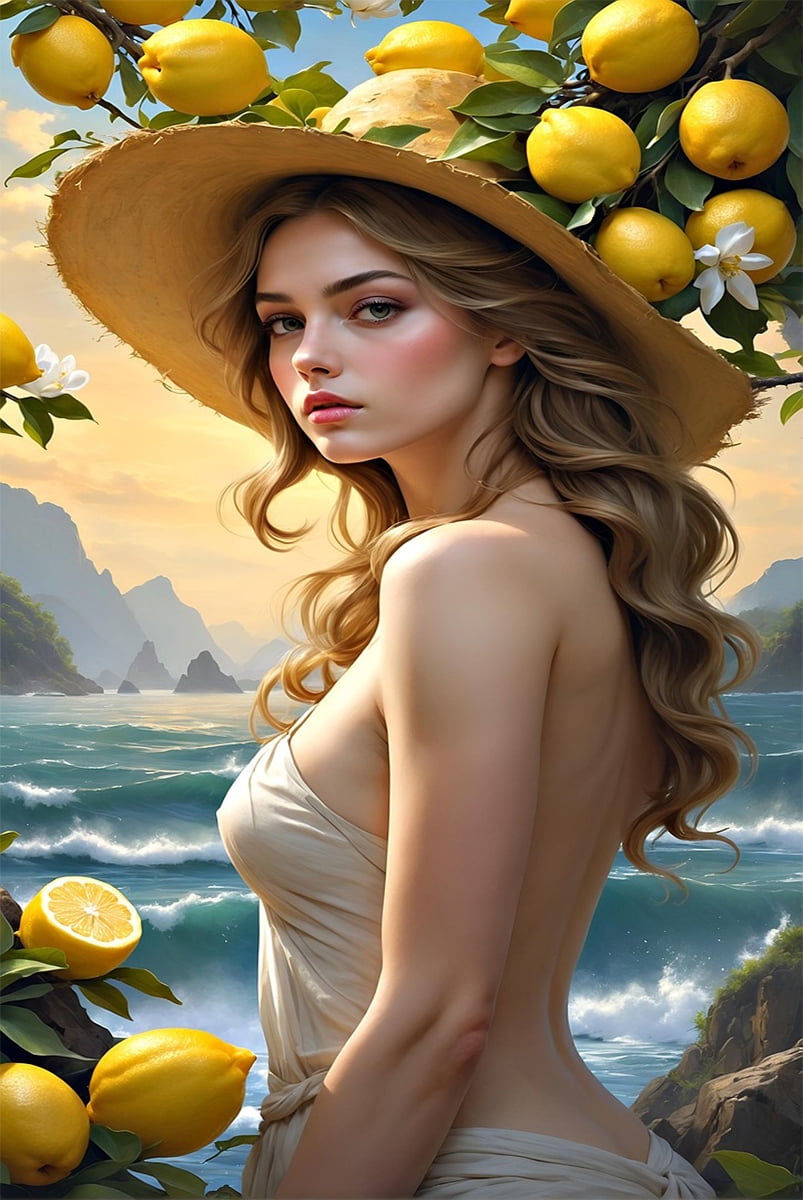 Wooden Jigsaw Puzzles for Adults 1000 Piece Woman Lemons Challenging Family Leisure Toys ...