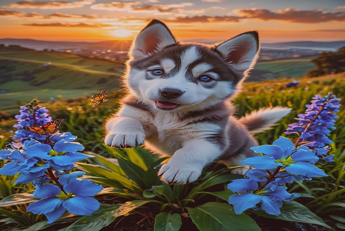 Wooden Jigsaw Puzzles for Adults 300 Piece Husky Dog Animal Challenging ...