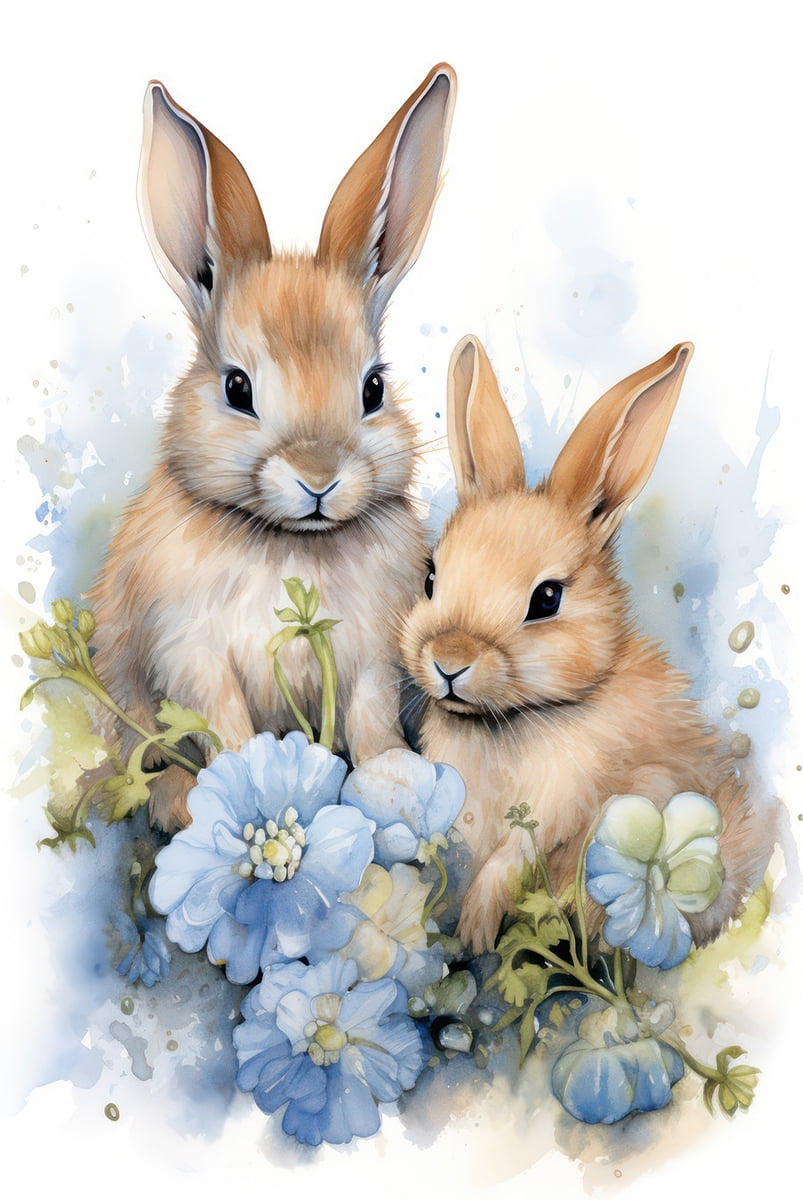 Wooden Jigsaw Puzzles for Adults 300 Piece Rabbit Bunny Challenging ...