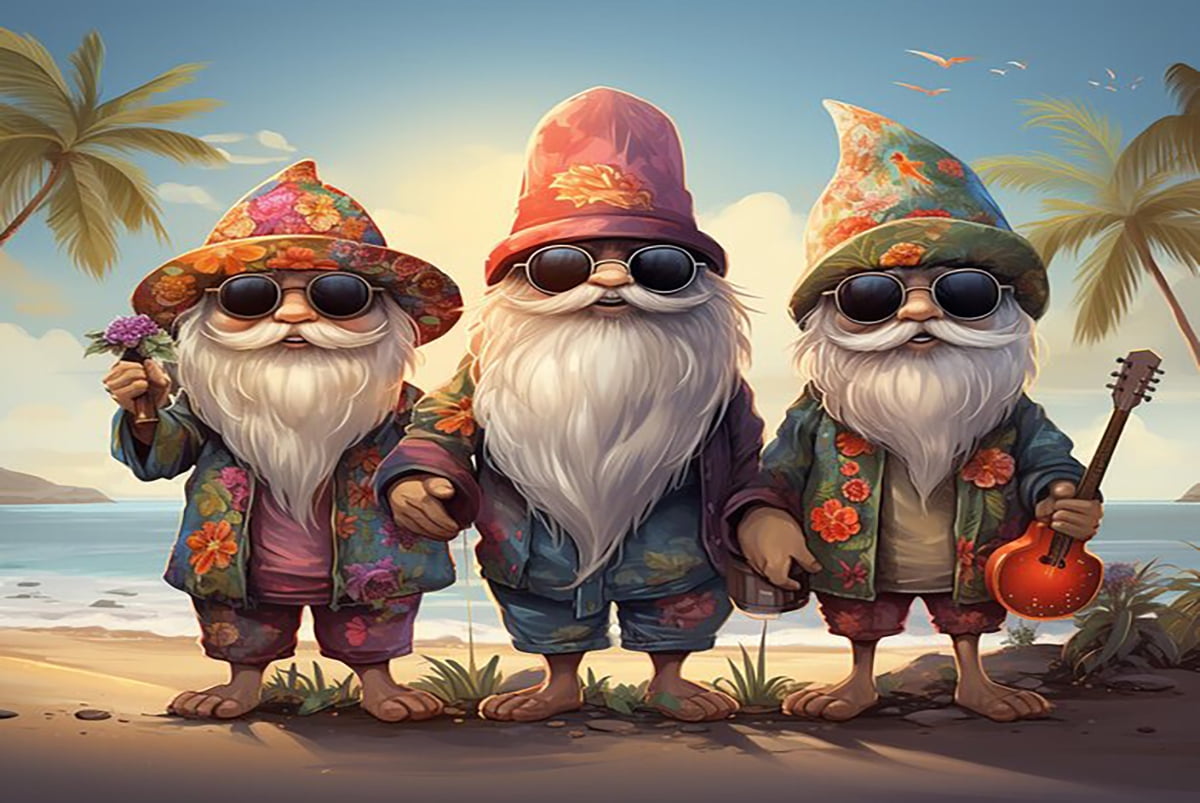 Wooden Jigsaw Puzzles for Adults 300 Piece Three Gnomes With Sunglasses ...