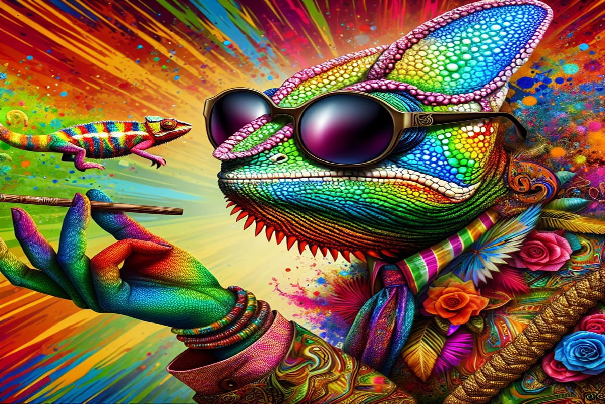 Wooden Jigsaw Puzzles for Adults 500 Piece Chameleon Human Hybrid With ...