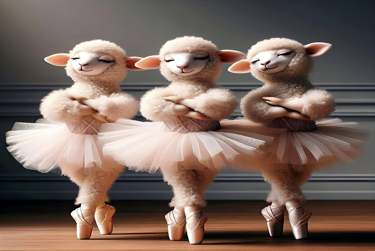 Wooden Jigsaw Puzzles for Adults 500 Piece Lamb Dance Ballet Challenging Family Leisure Toys ...