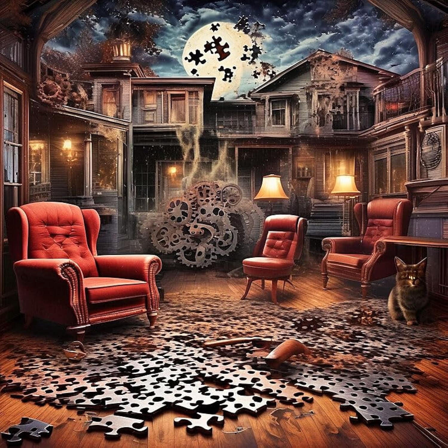 Wooden Jigsaw Puzzles for Adults 500 Pieces Retro Saw Classic Horror ...