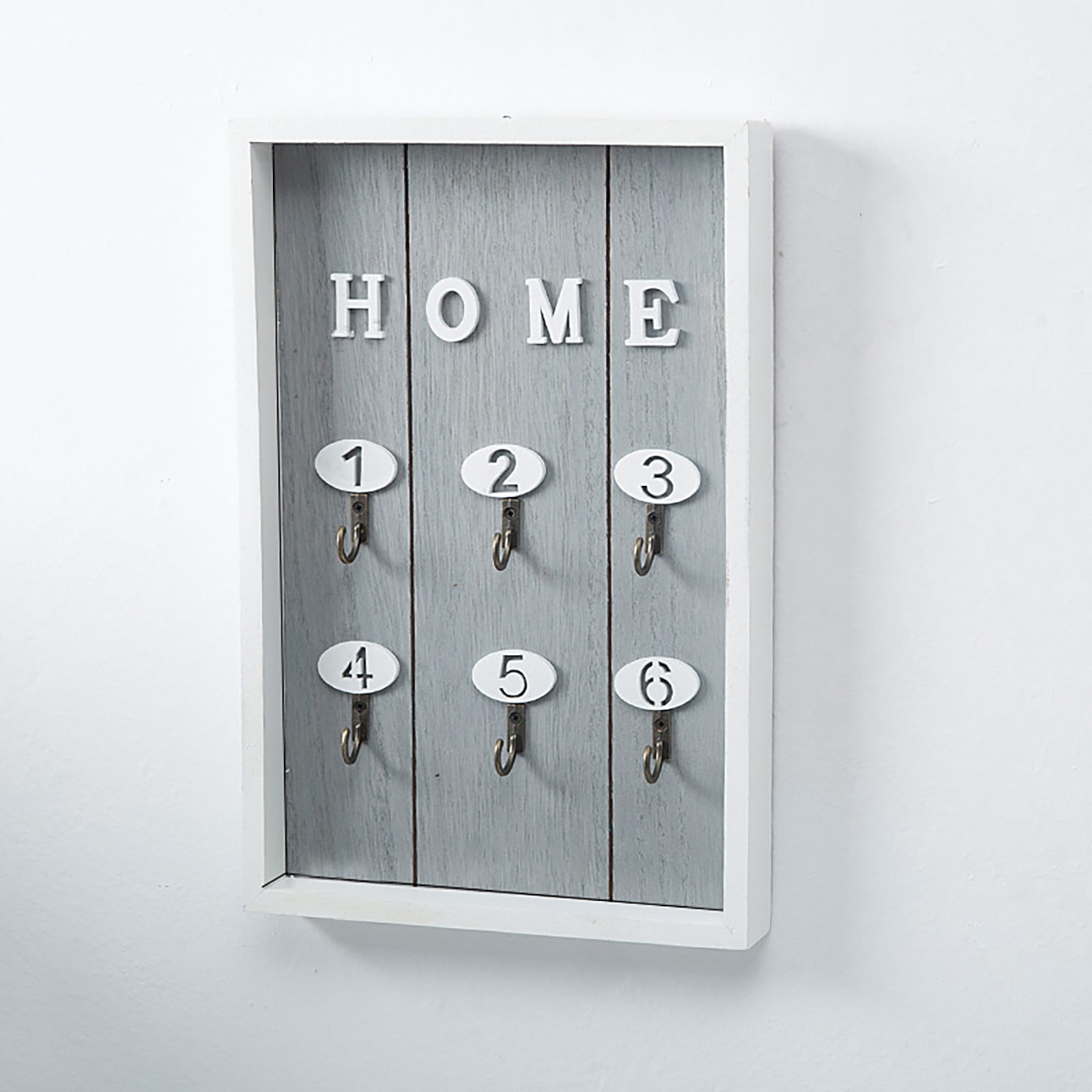 Wooden Key Box Wall Mount - Cute Rustic Decorative Cabinet - Premium ...