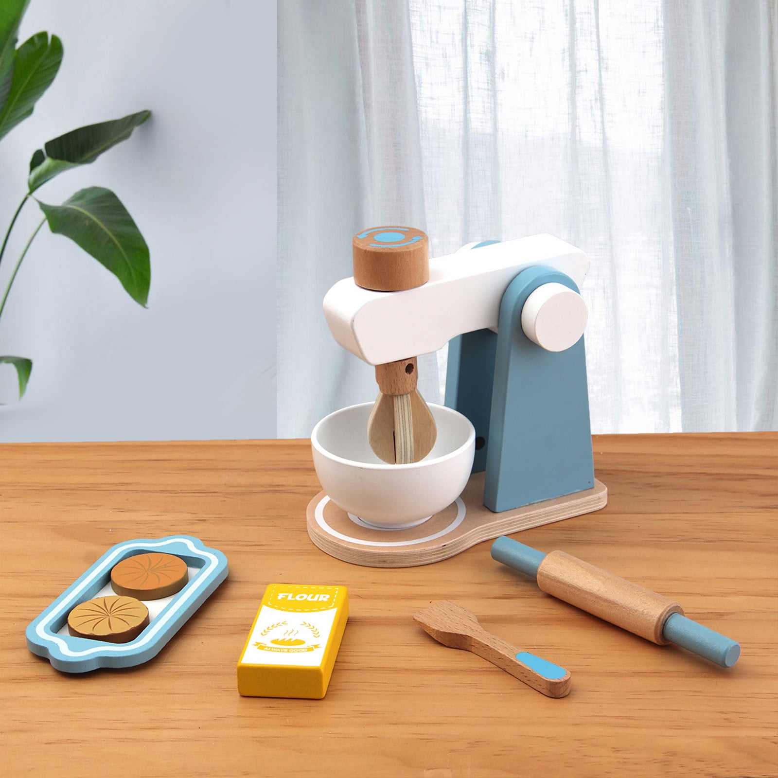 Wooden Kids Kitchen blender, Pretend Play furniture Kitchen Set for ...