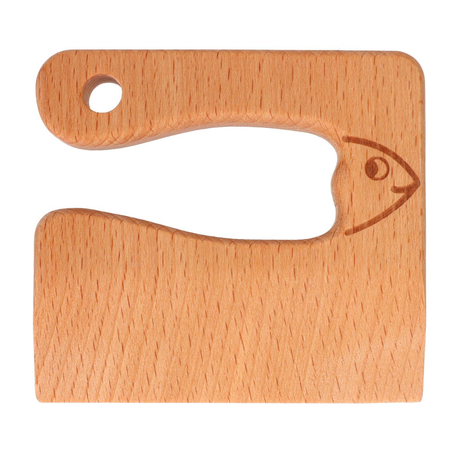 Wooden Kids Knife for Cooking, Cute Fish Dinosaur Shape Kitchen Toy ...