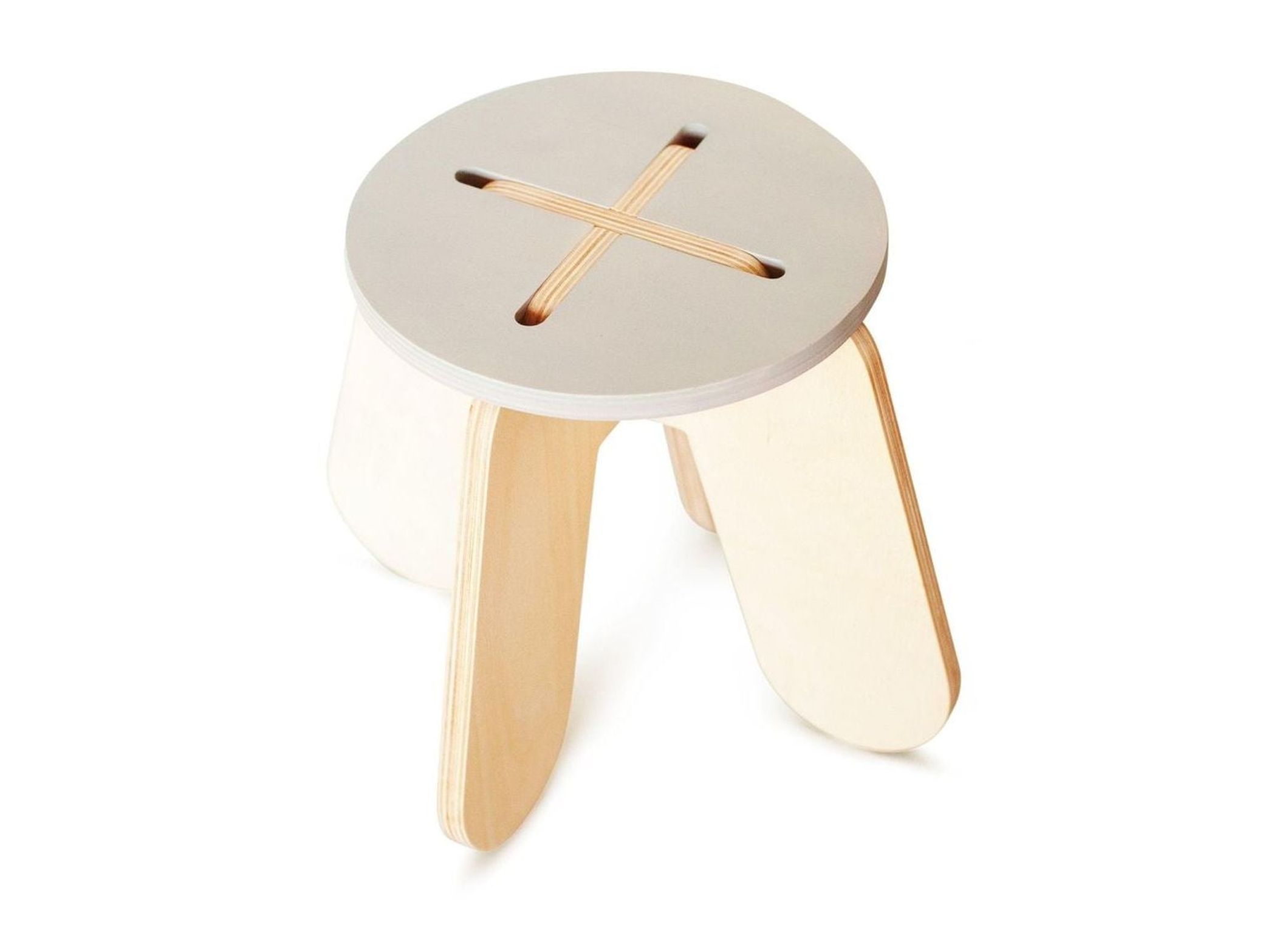 Wooden Kids Stool X in Grey Color for 18m-7yrs Babai - Walmart.com